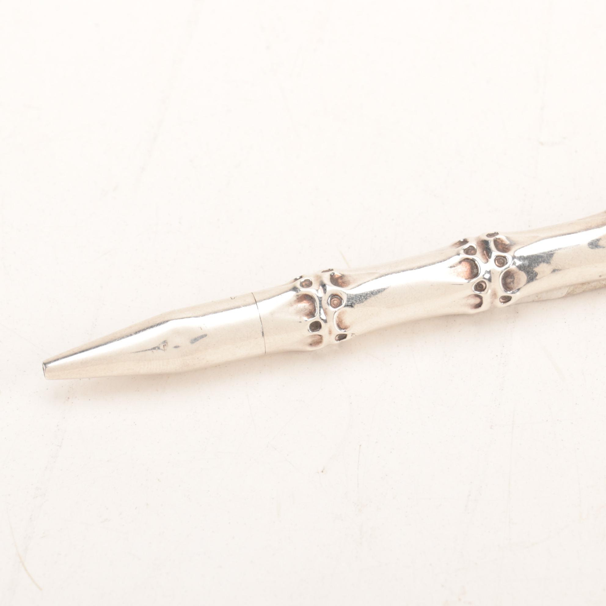 Louis Tamis "Bamboo" Sterling Silver Ballpoint Pen, 1940s | EBTH