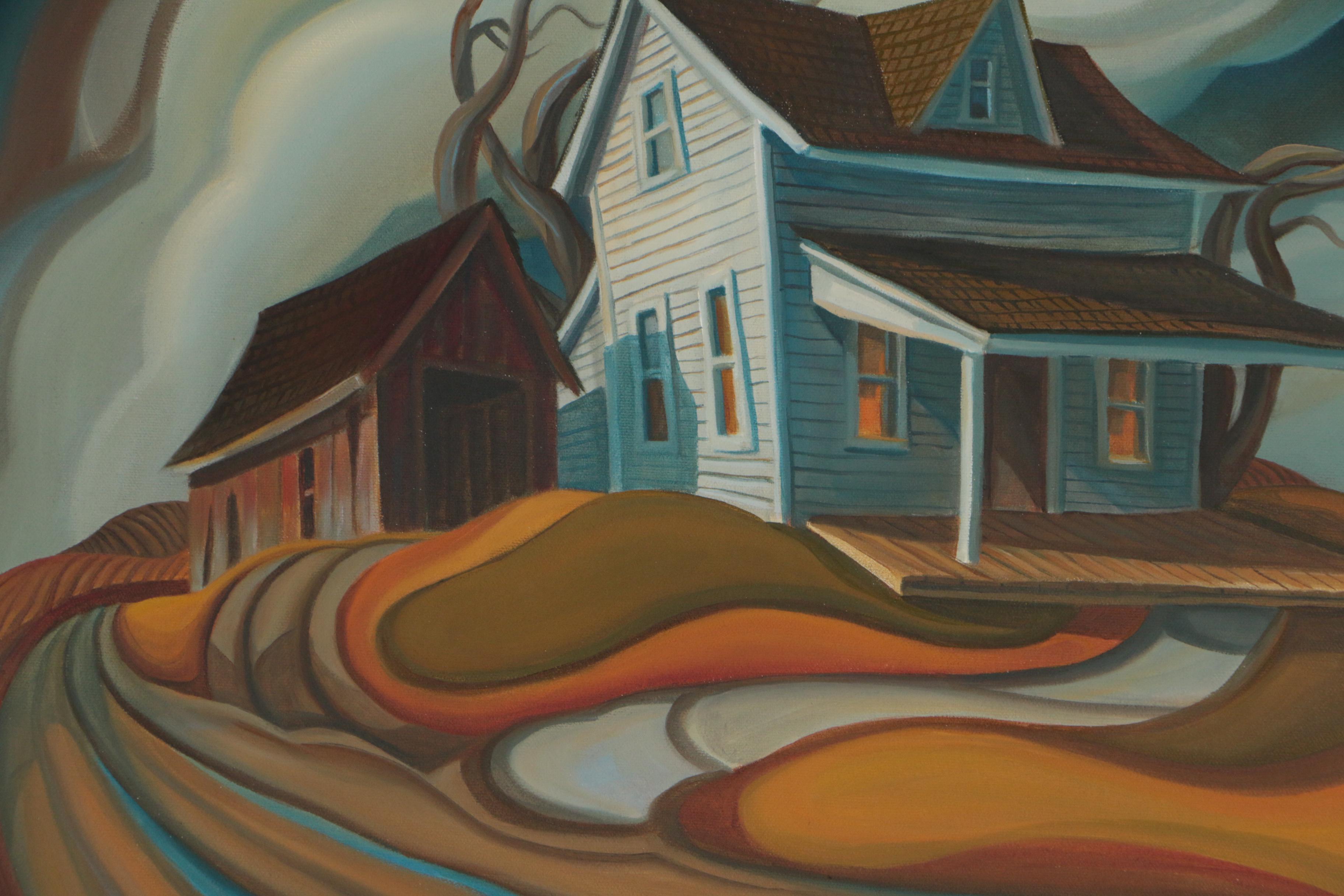 Robert Barnum American Regionalist Style Oil Painting "Heartland" | EBTH