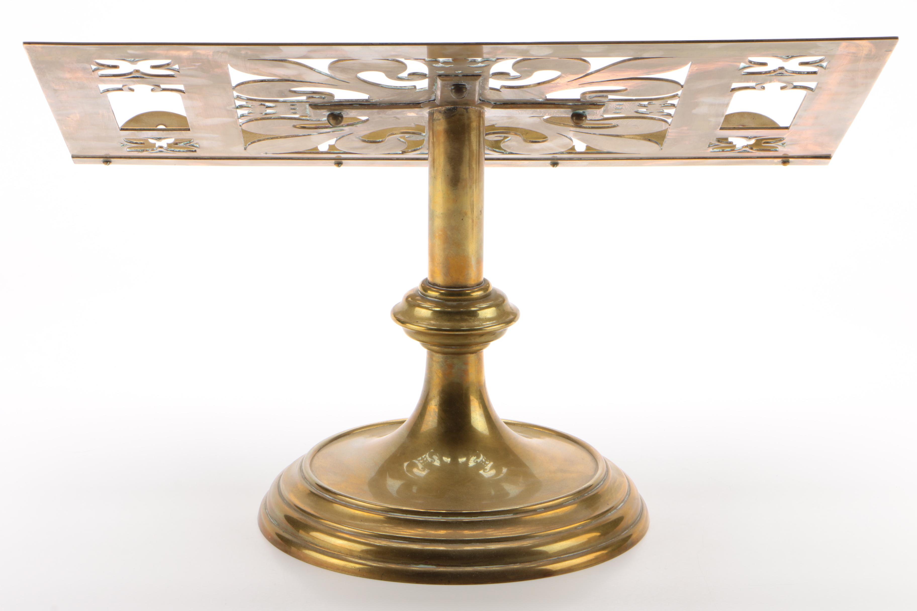 Gothic Style Pierced Brass Catholic Tabletop Missal Stand | EBTH