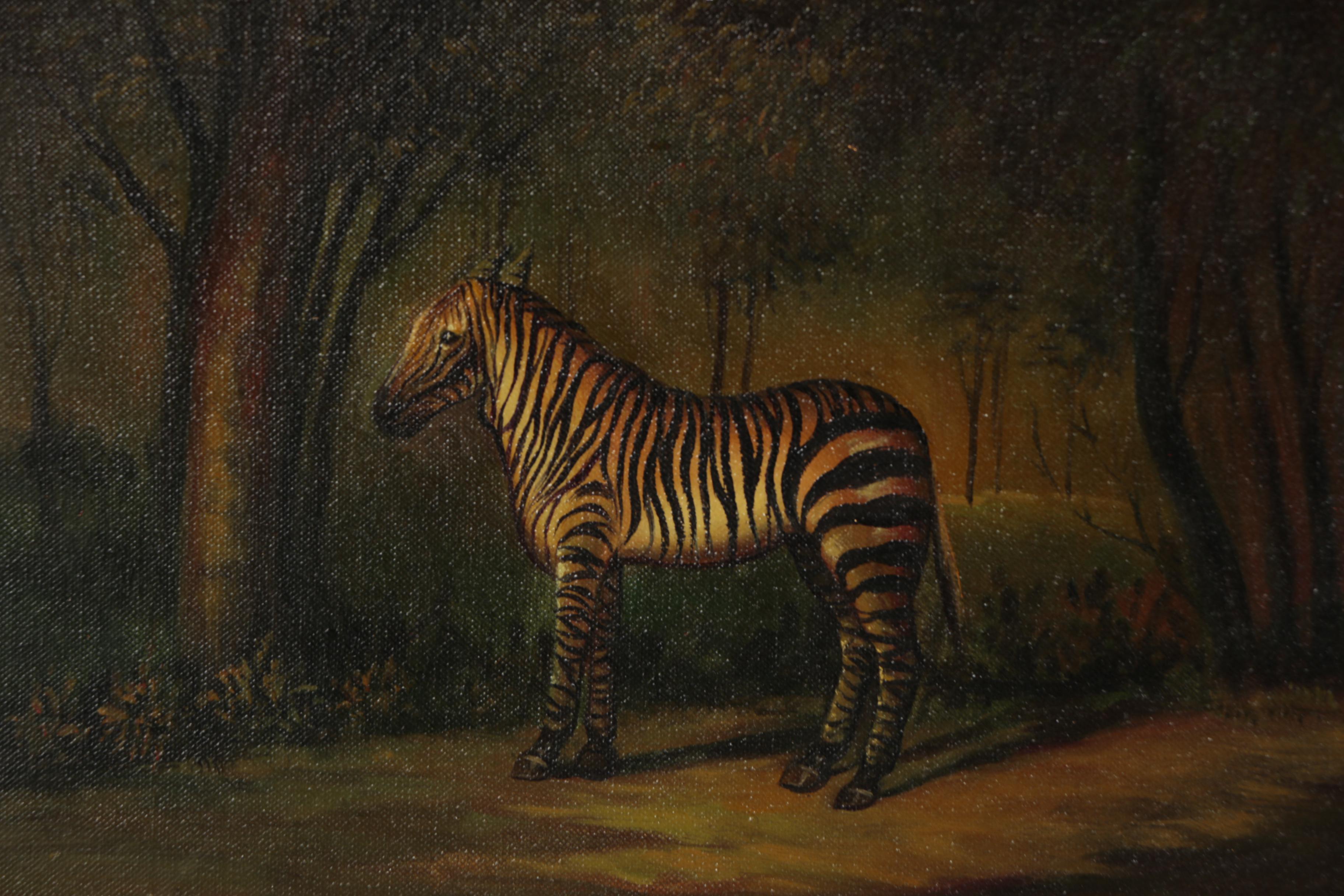 Oil Painting after George Stubbs "Zebra" | EBTH
