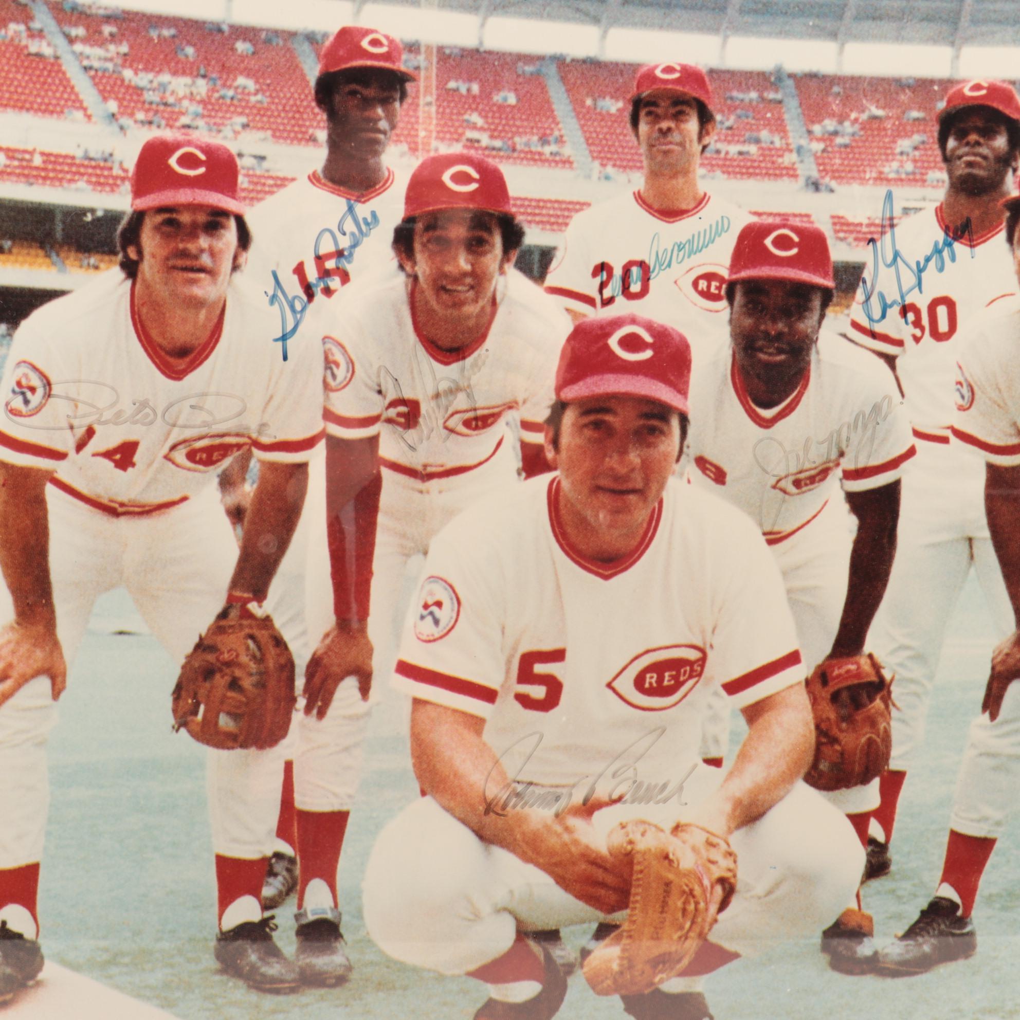 Framed "Big Red Machine" Signed Photo Print | EBTH