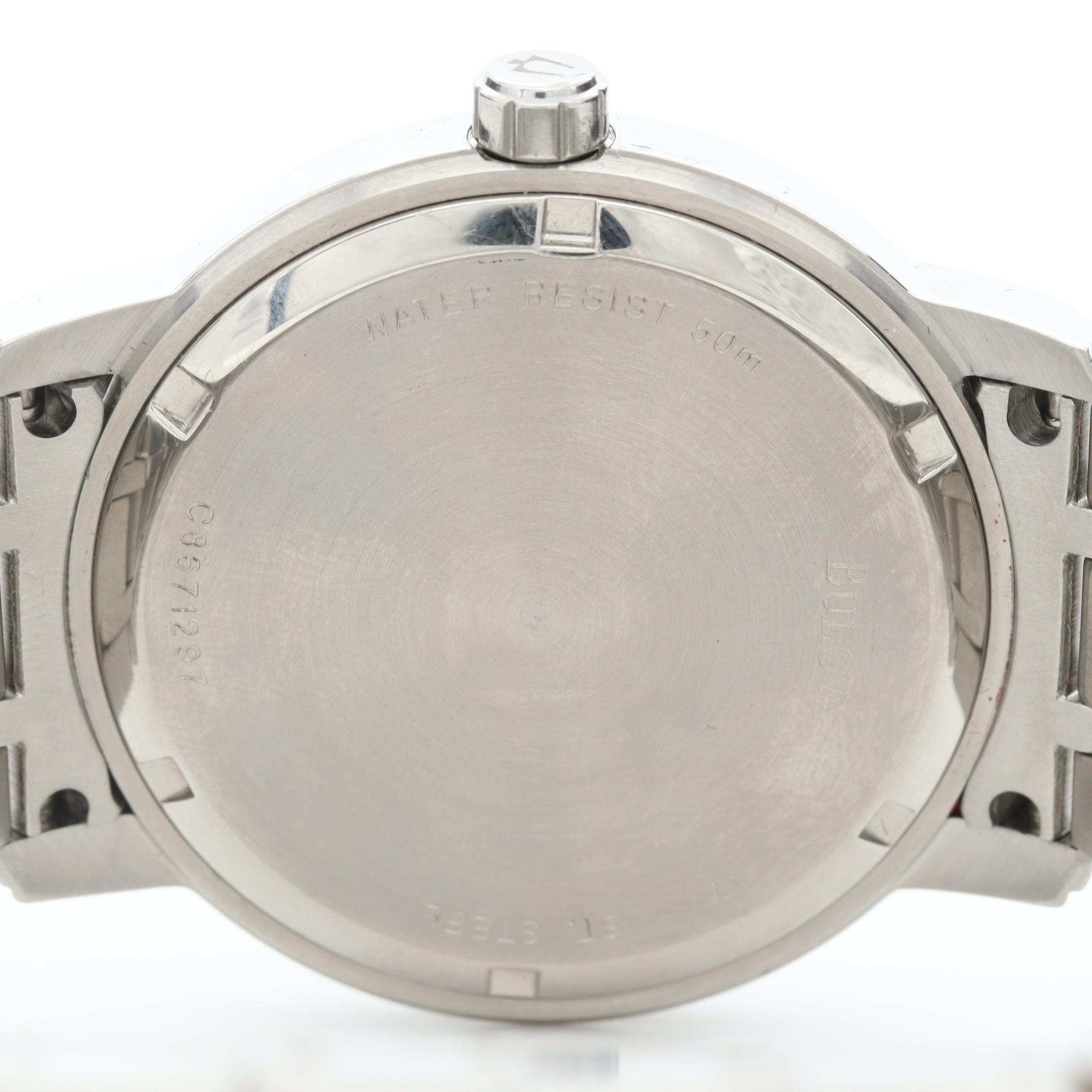 Bulova Stainless Steel Calendar Wristwatch | EBTH