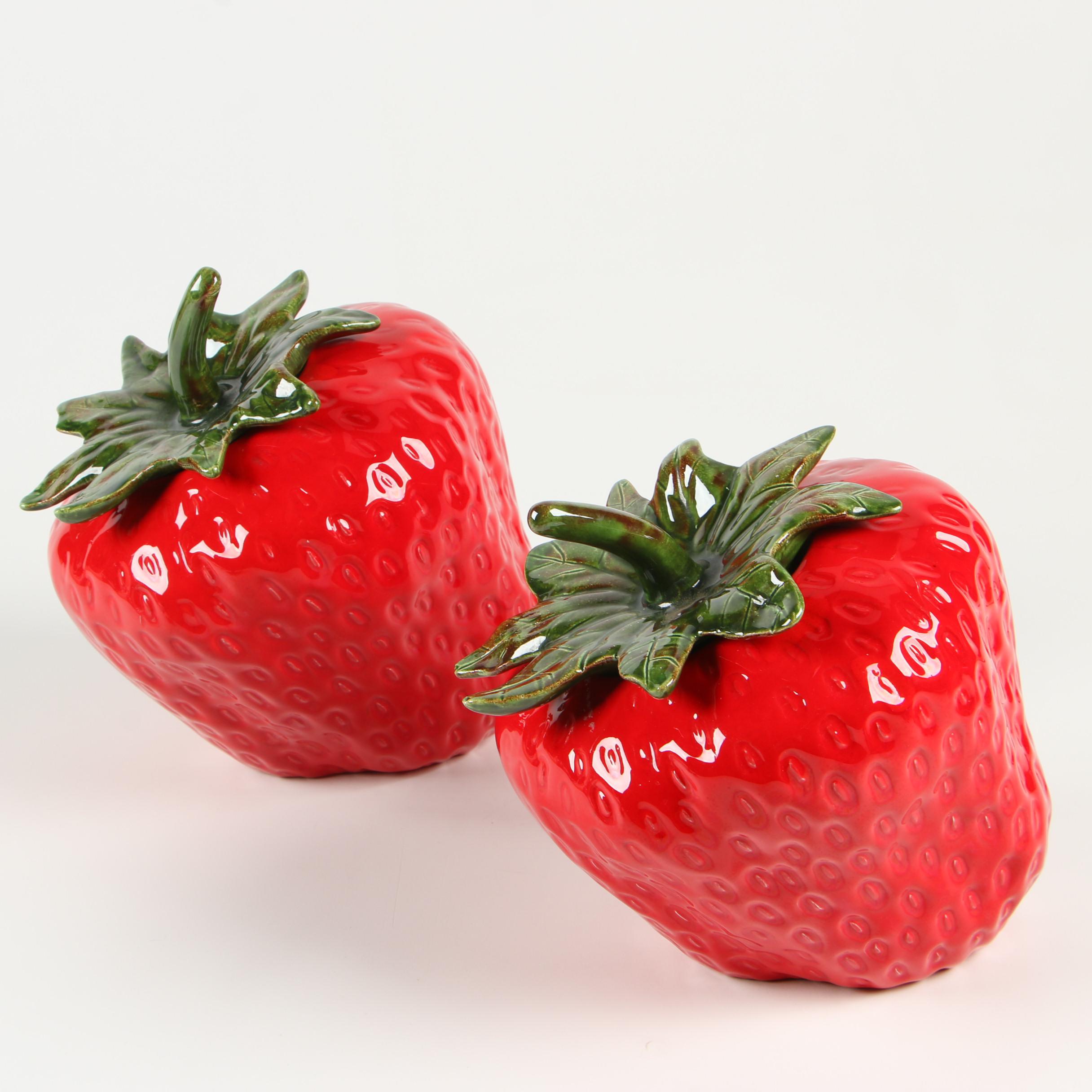 Ceramic Strawberry Canister Set | EBTH