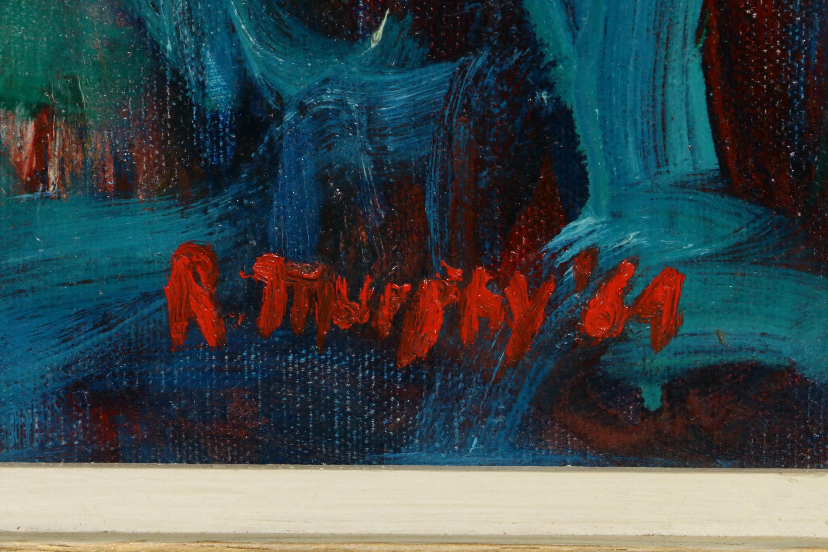 R. Murphy Abstract Oil Painting, 1969 | EBTH