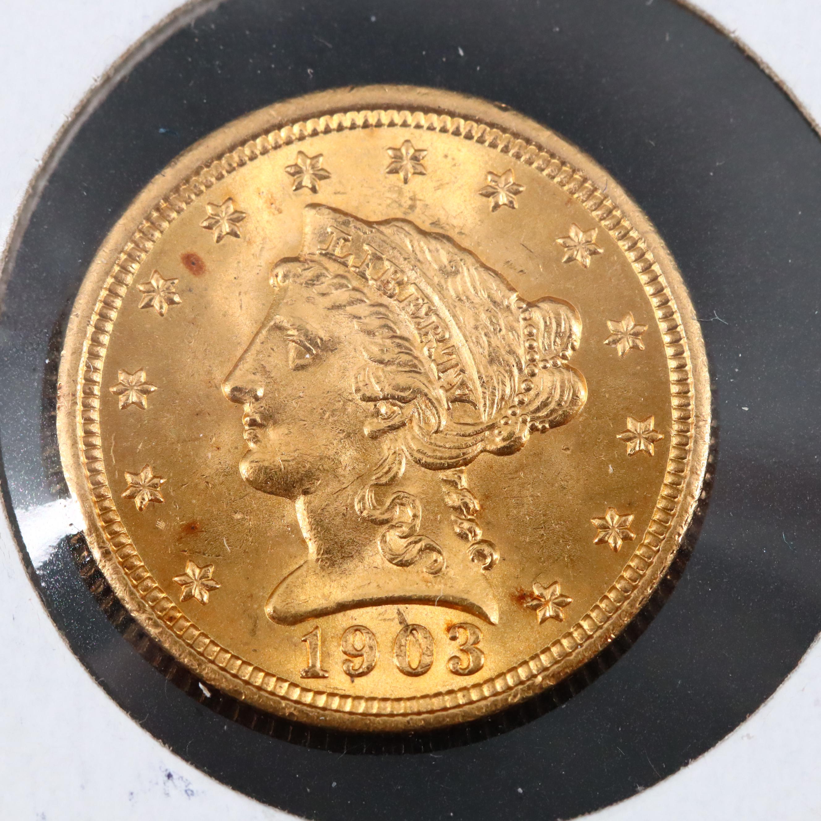 1903 Liberty Head $2 1/2 Gold Coin | EBTH