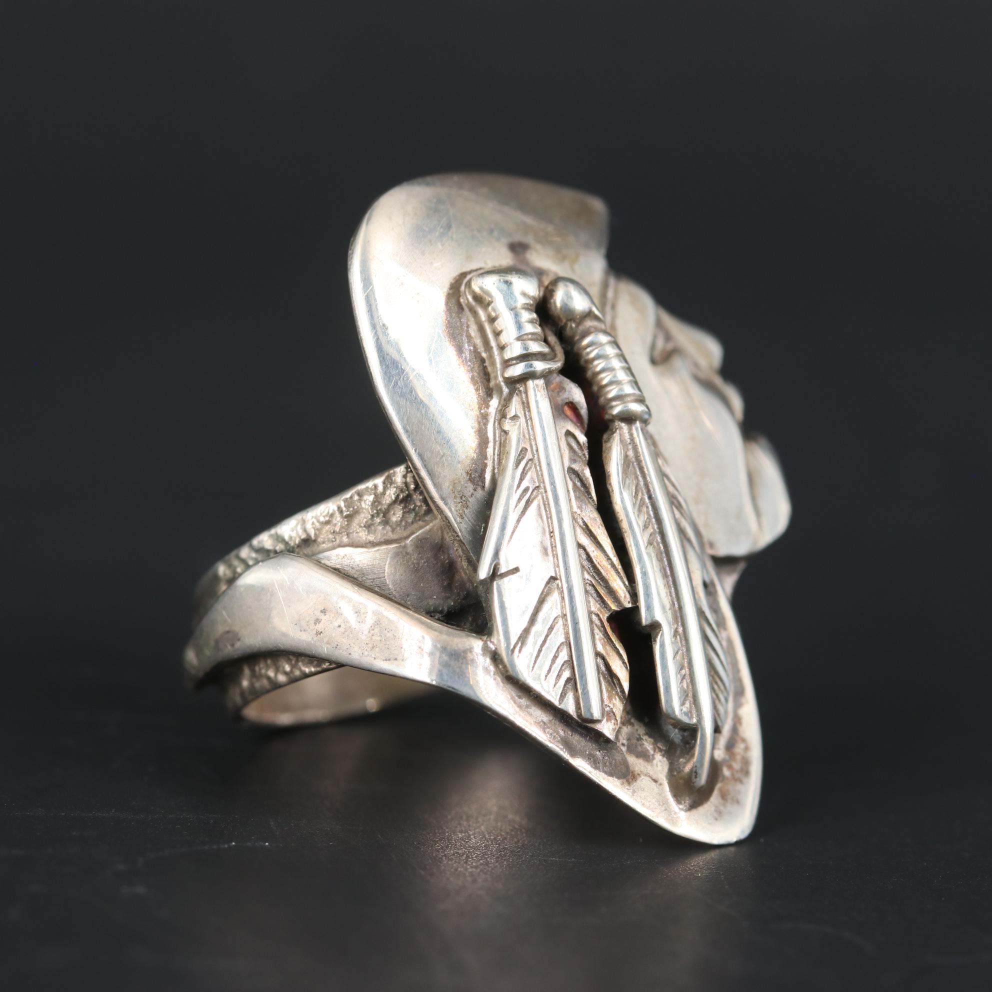 Dan Nieto Southwestern Sterling Silver Ring | EBTH