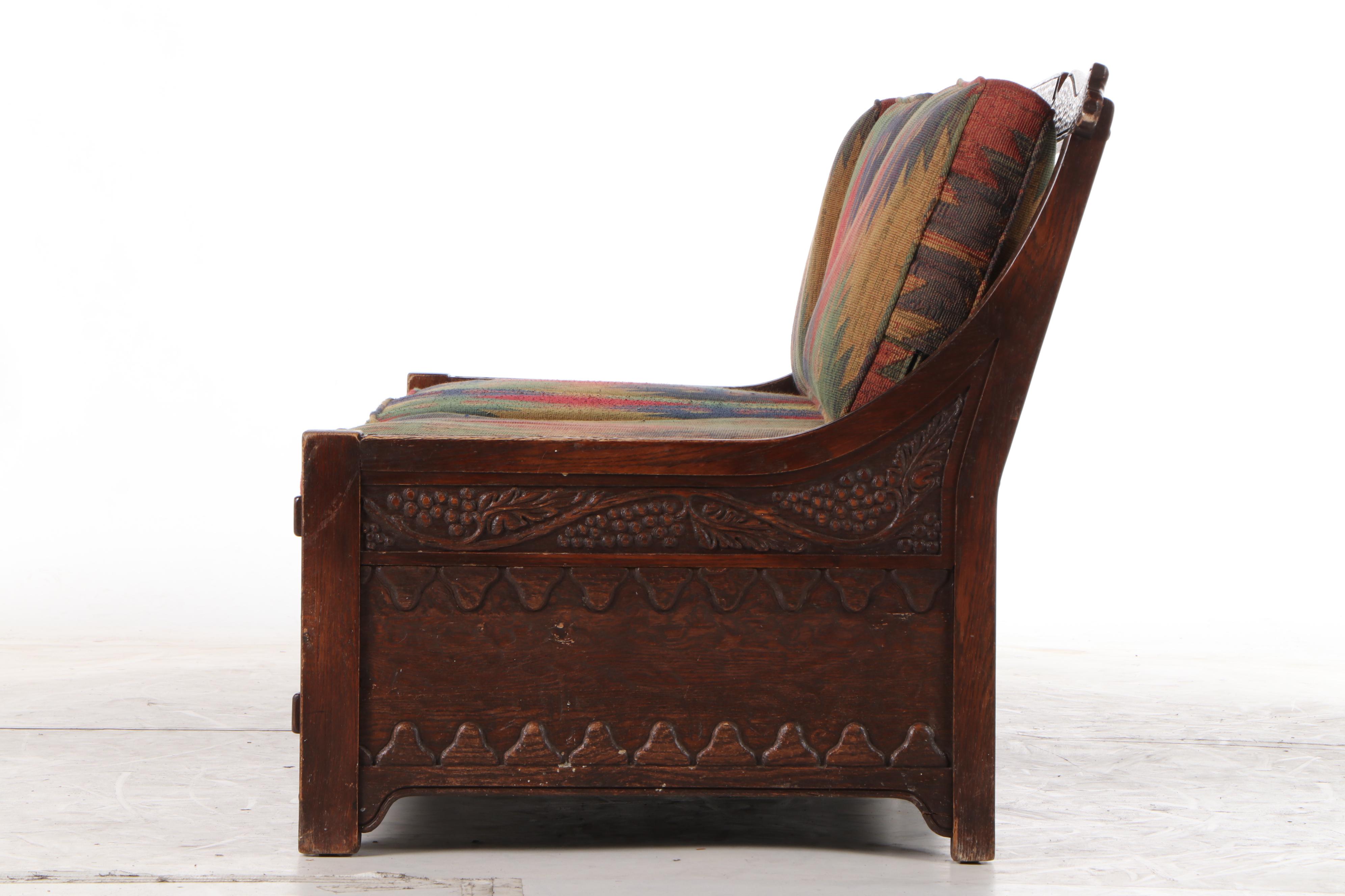 Romweber "Grapevine" Viking Oak Sofa, Mid-20th Century | EBTH