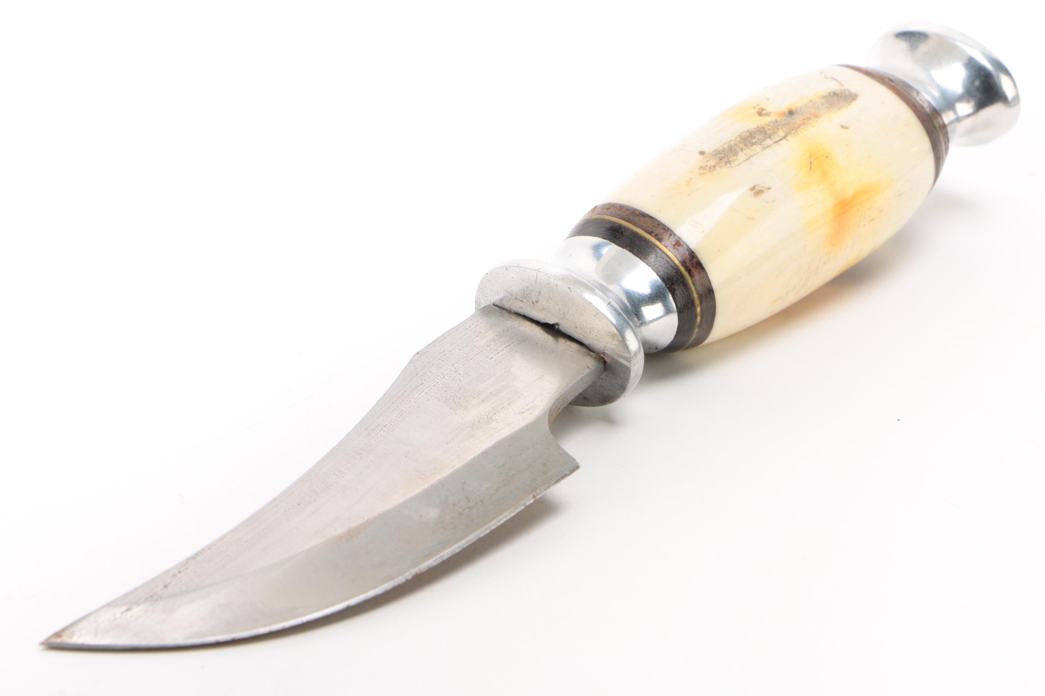 Clip Point Dagger with Bone Handle | EBTH