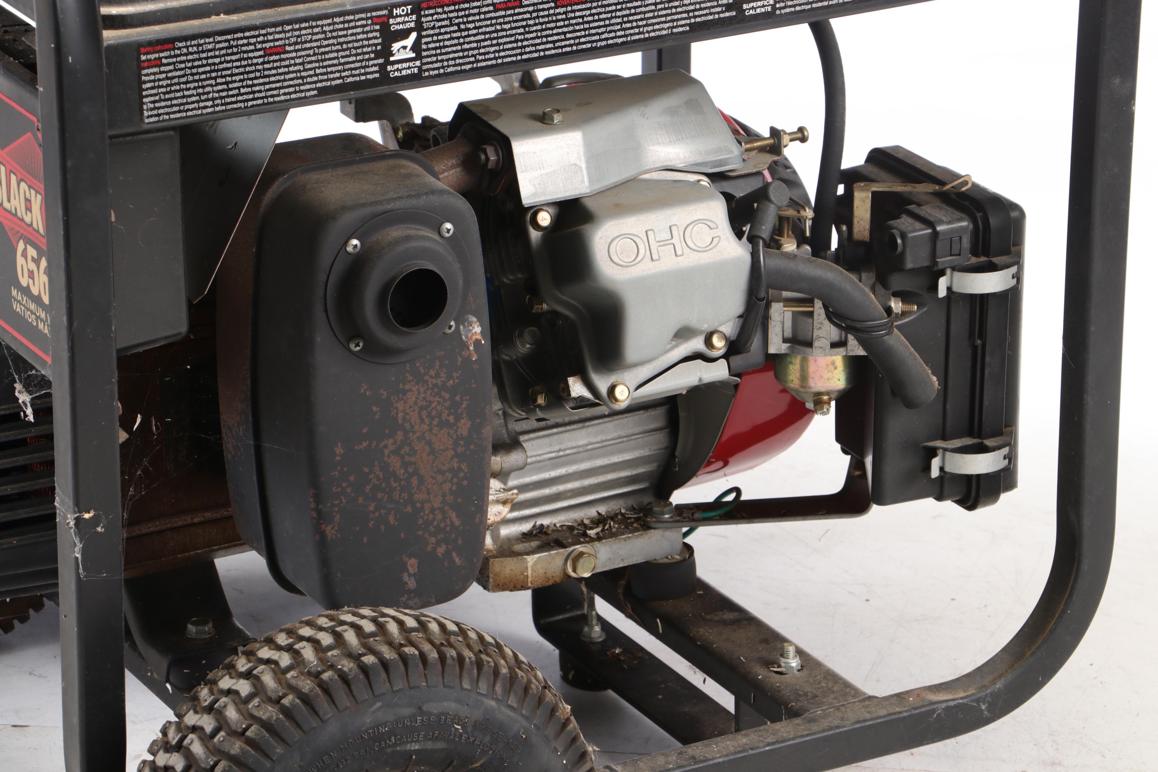 Subaru Black Max 6560 Portable Gas Operated Generator | EBTH