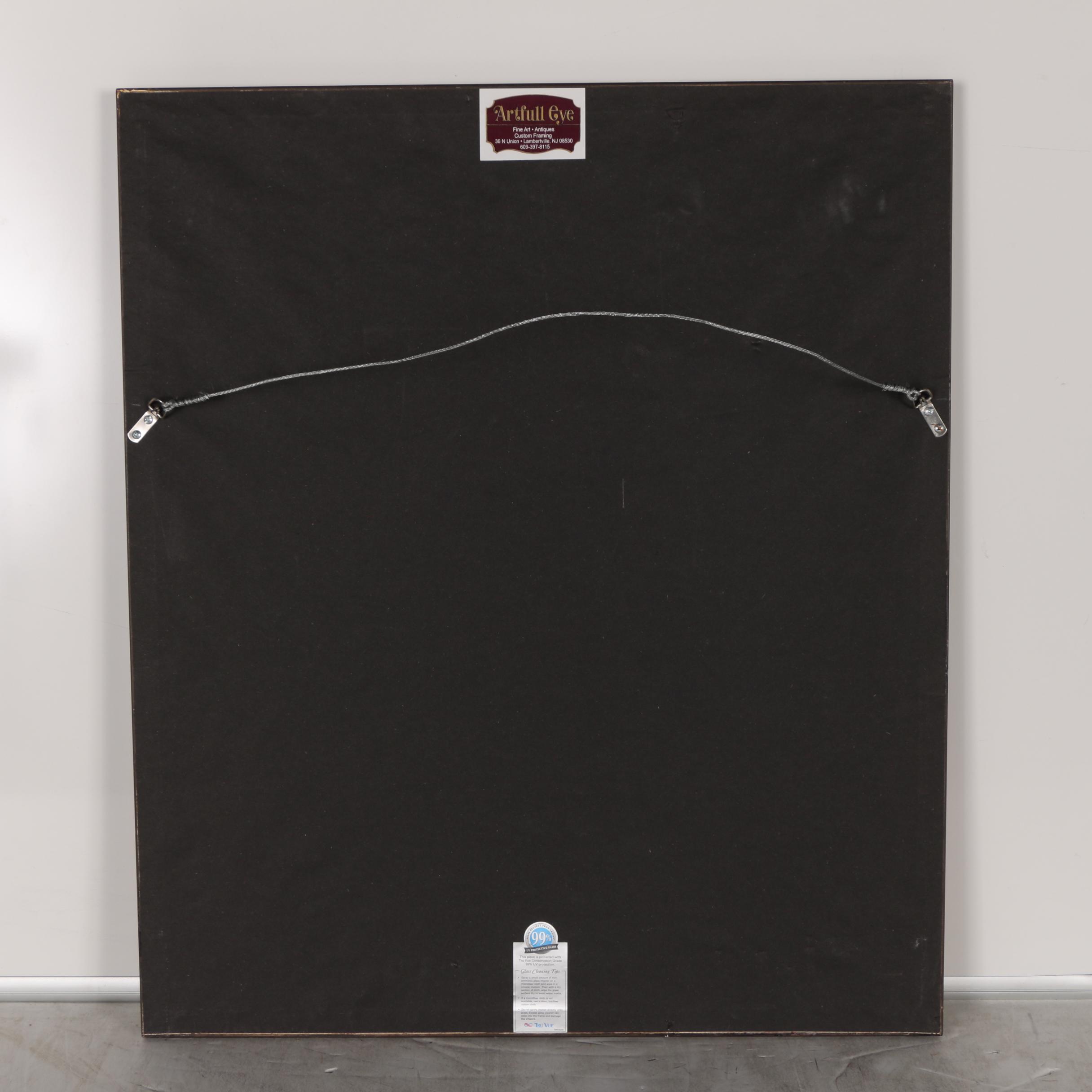 Roderick Mead Watercolor Painting of Landscape with Houses, 1928 | EBTH