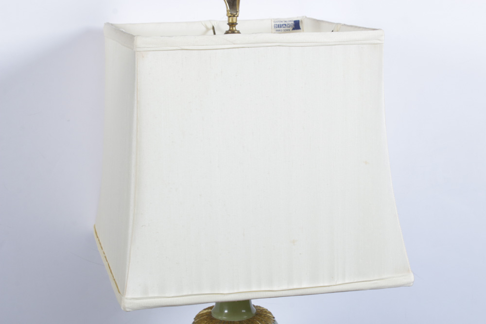 Regency Style Green Alabaster Table Lamp | EBTH