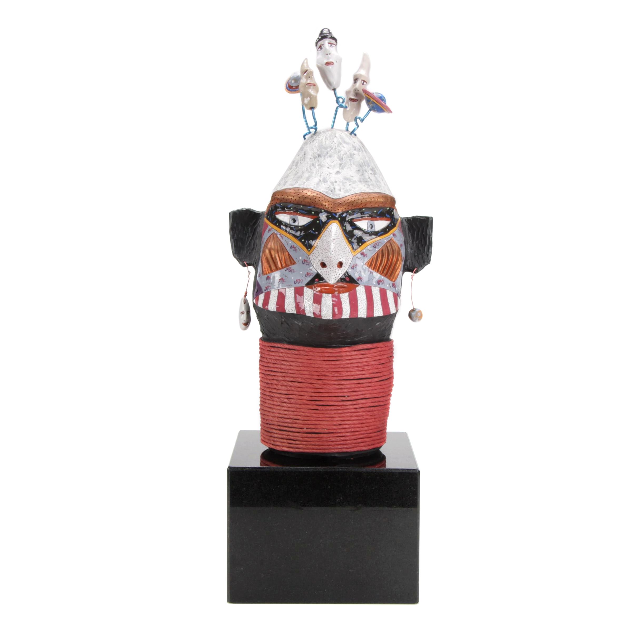 David Stabley Ceramic Sculpture "Moon Man" | EBTH