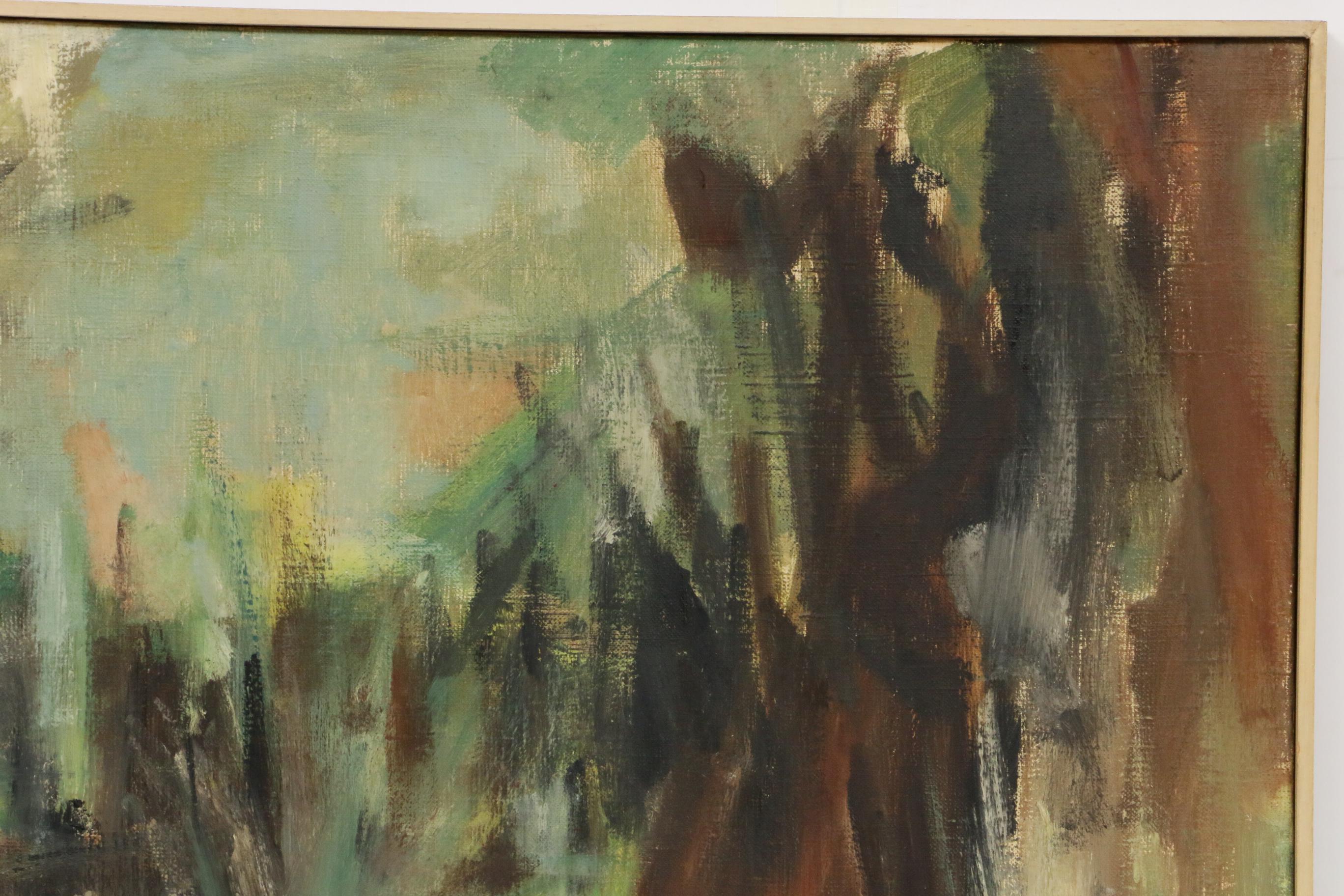 Richard Wachter Abstract Oil Painting, Mid to Late 20th Century | EBTH