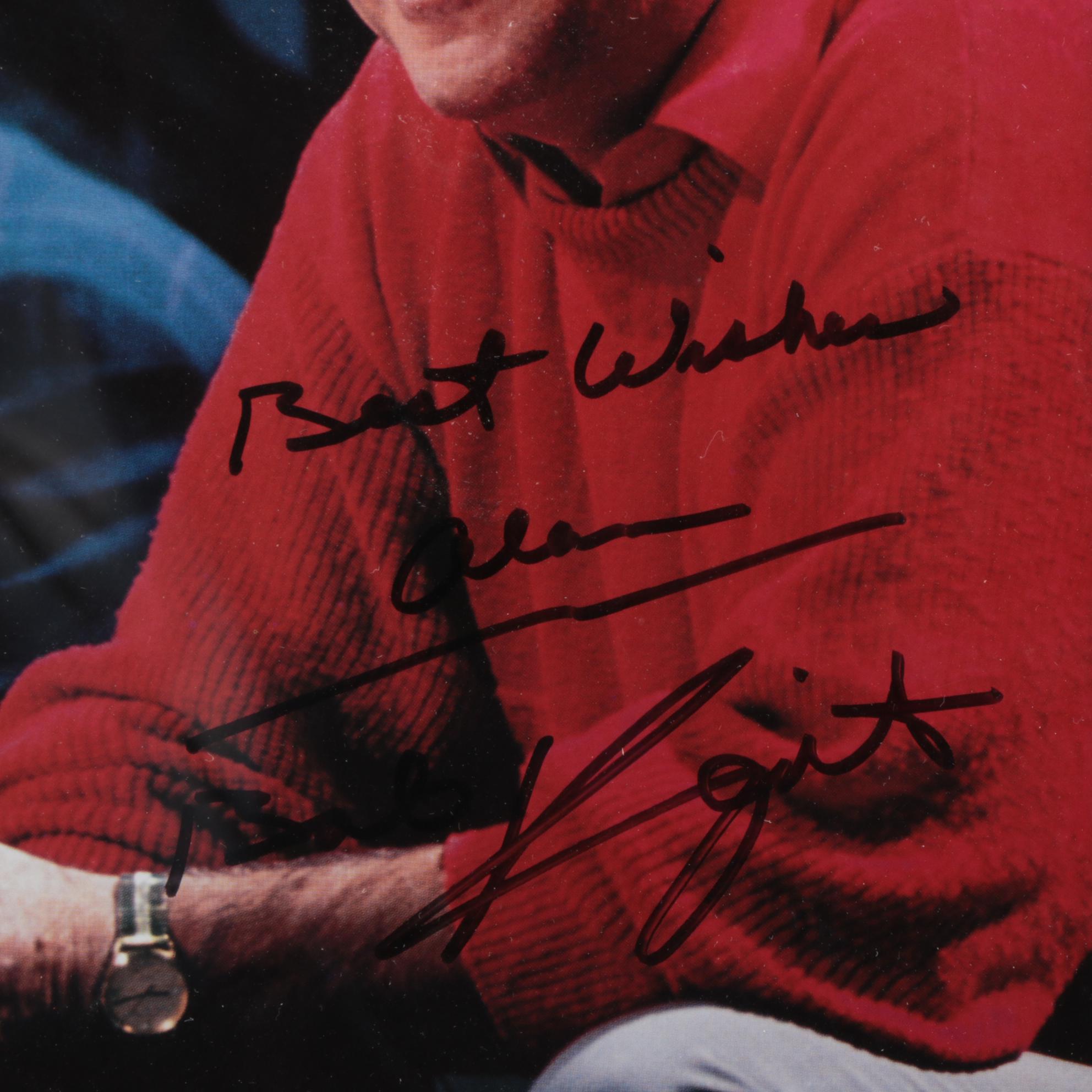 Bobby Knight Signed Indiana University Framed Photo Print with Books | EBTH