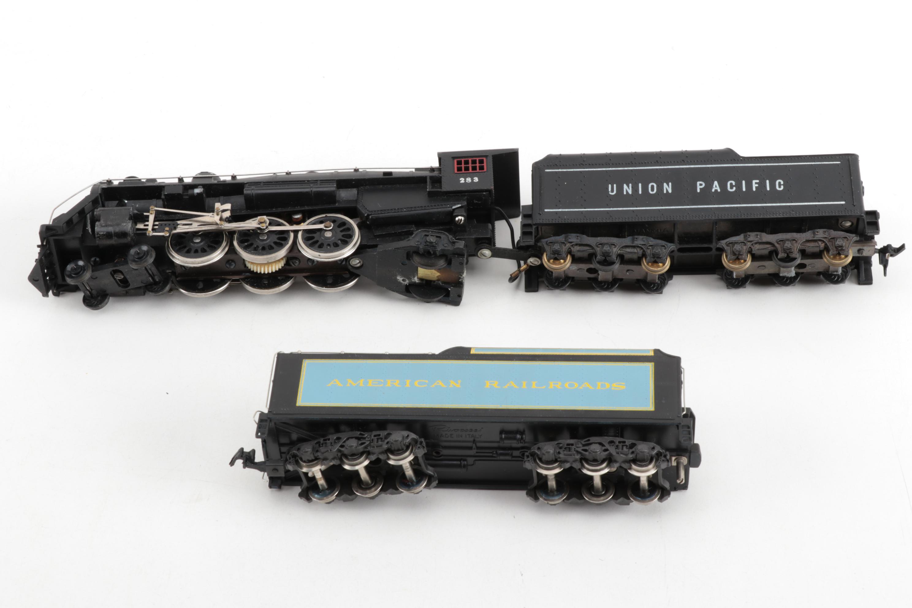 AHM HO Gauge Model Train Locomotives with Freight Cars, circa 1950s | EBTH