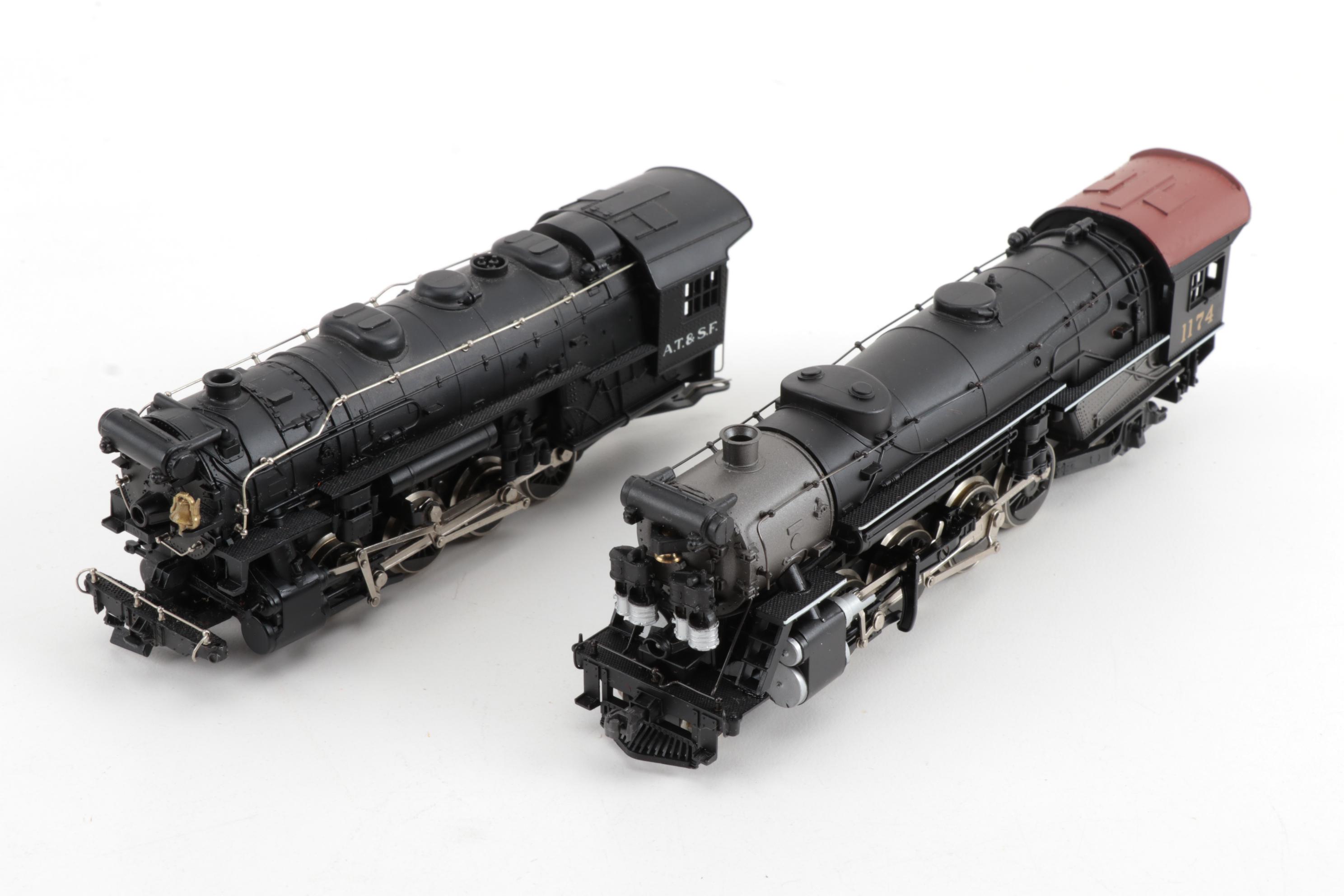 AHM HO Gauge Model Train Locomotives with Freight Cars, circa 1950s | EBTH