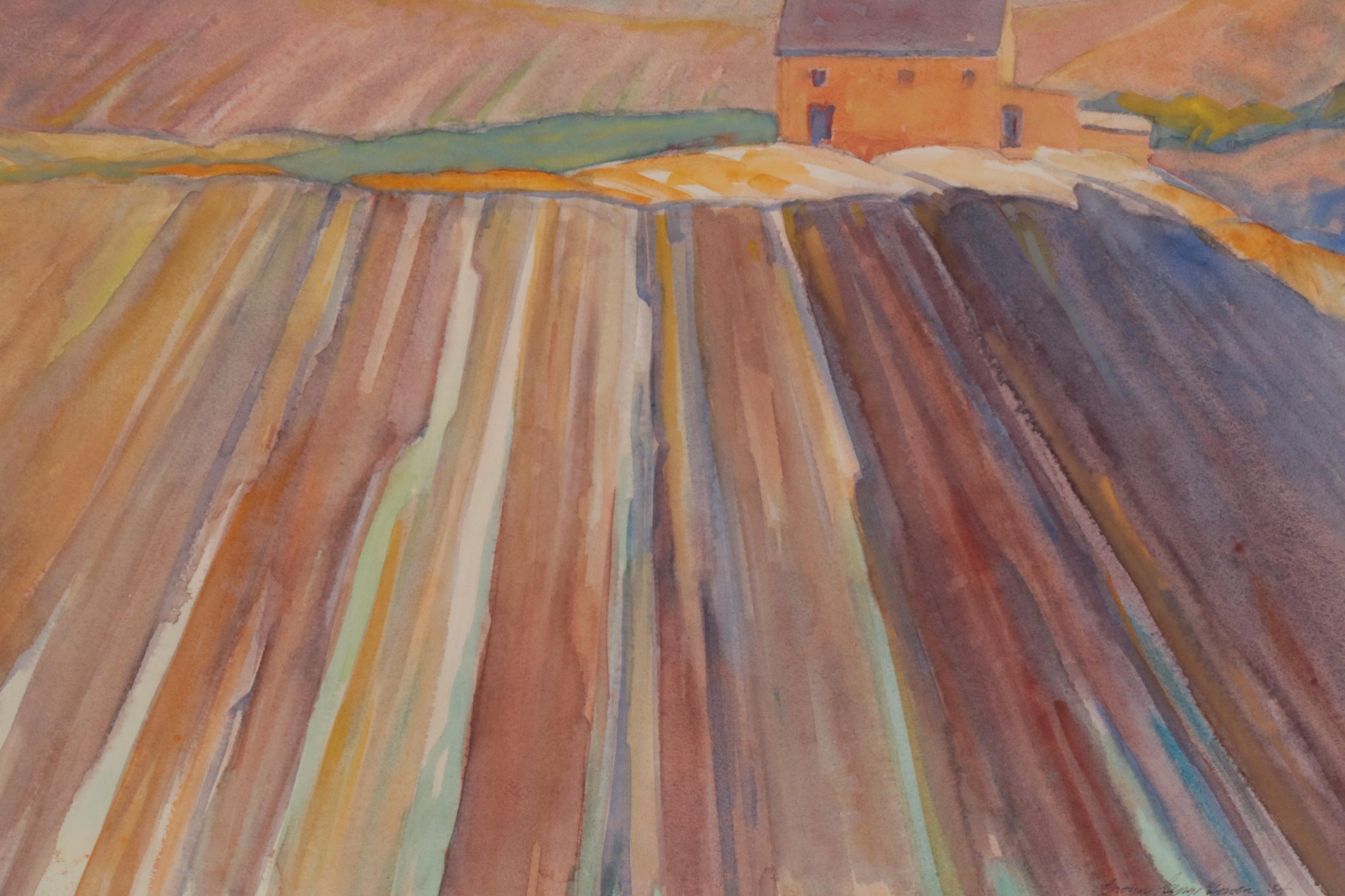 Elwyn George Gowen Watercolor Painting "Furrows", 1934 | EBTH