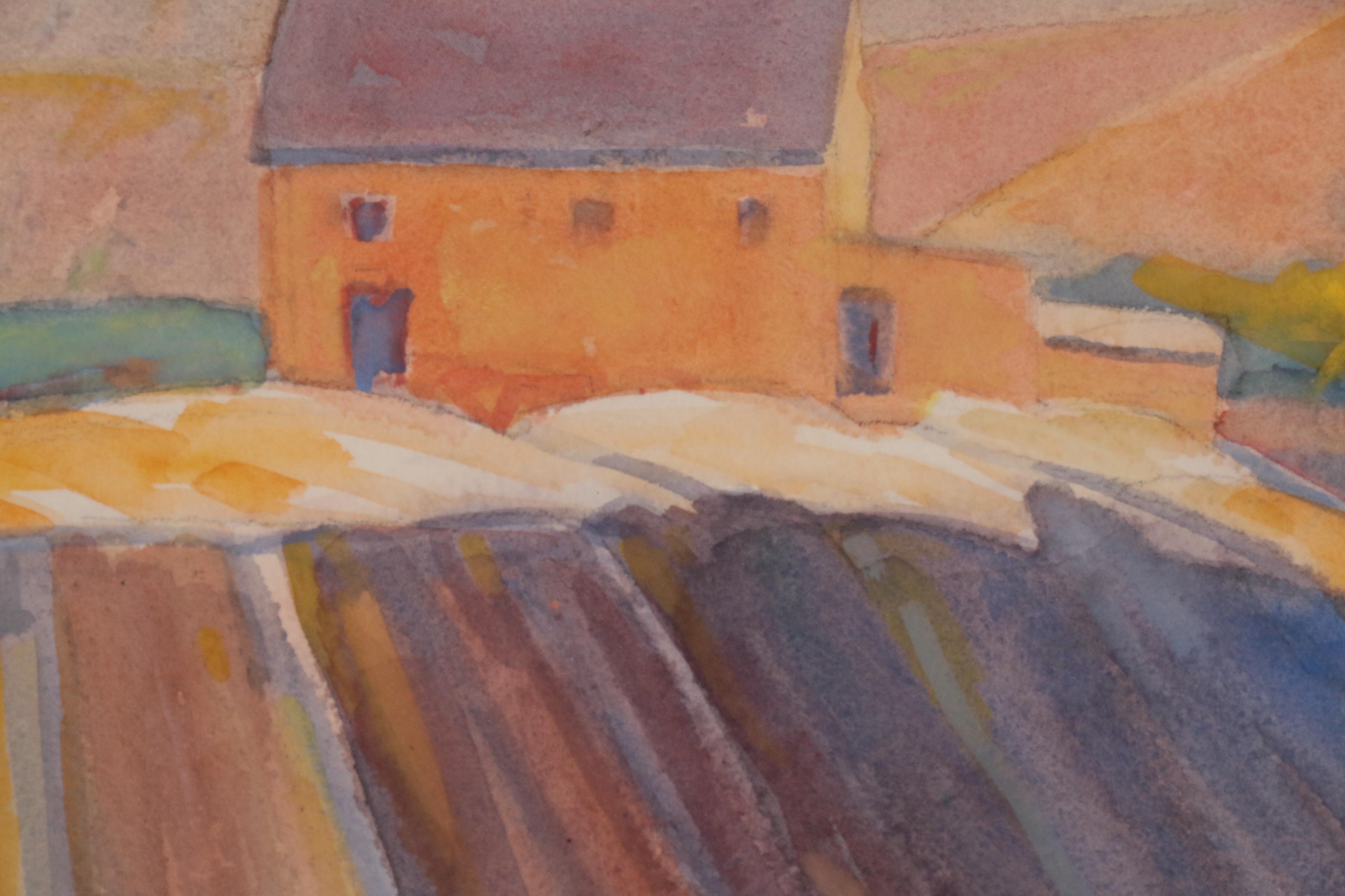 Elwyn George Gowen Watercolor Painting "Furrows", 1934 | EBTH