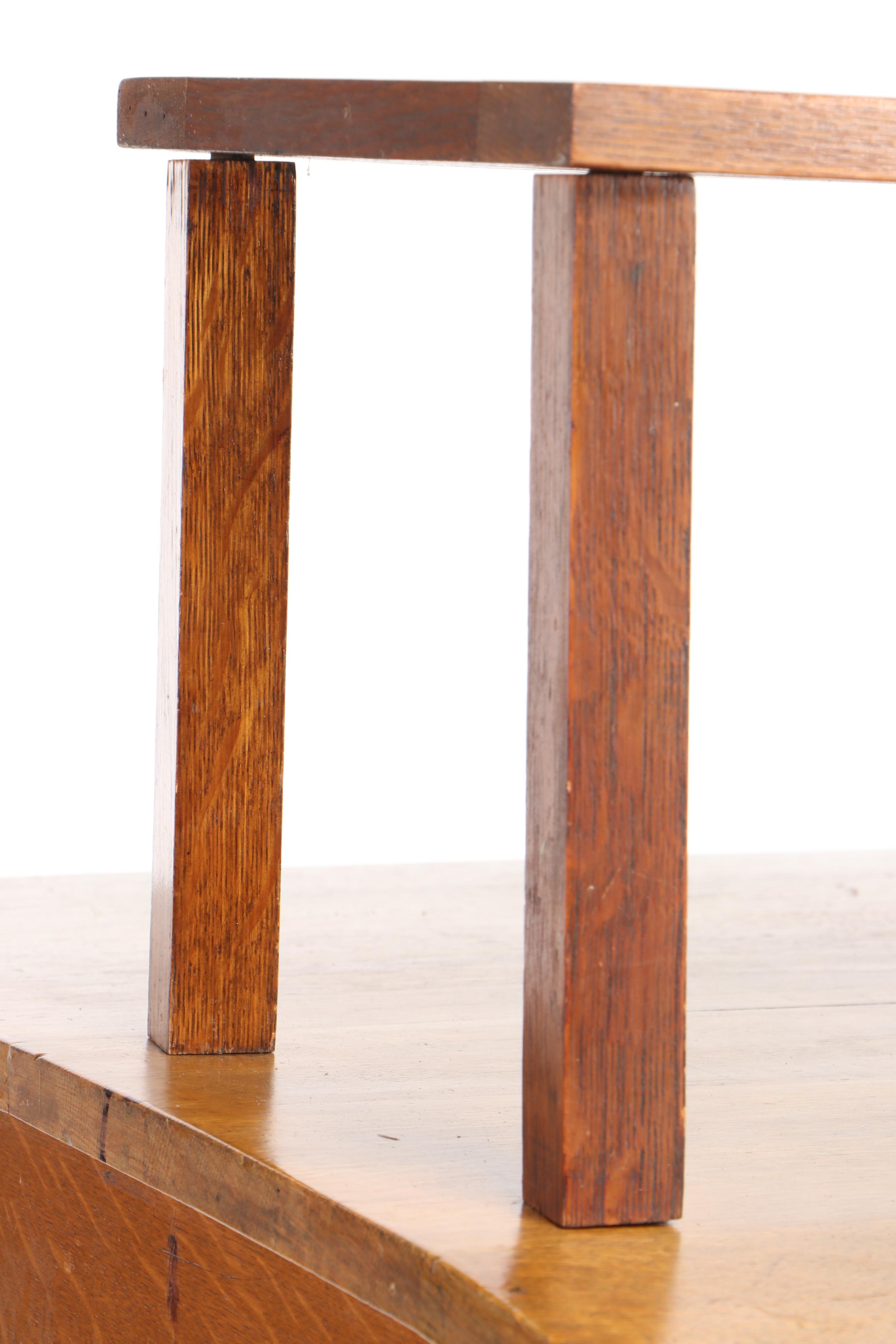 Antique Oak Bank Teller Table | EBTH