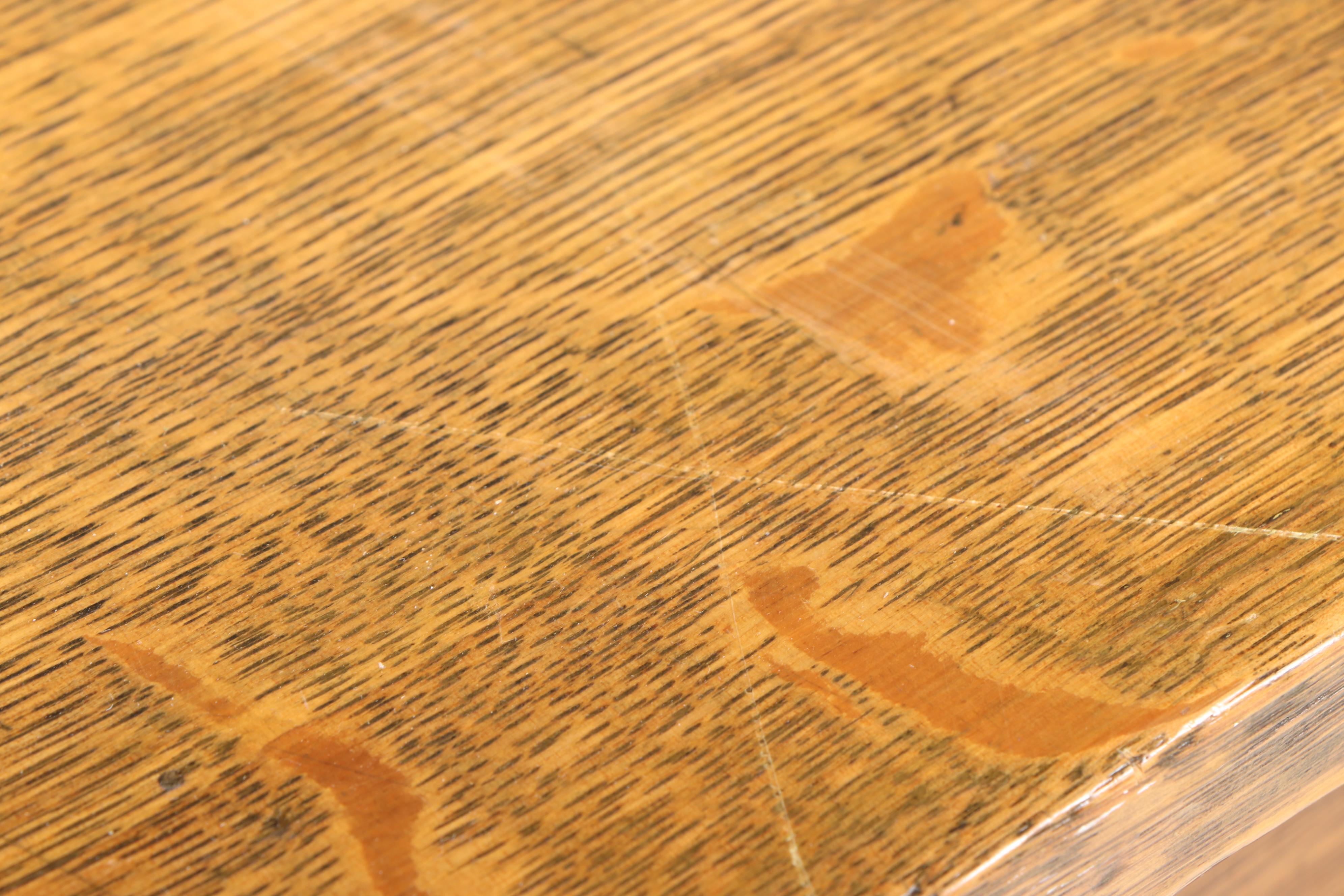 Antique Oak Bank Teller Table | EBTH