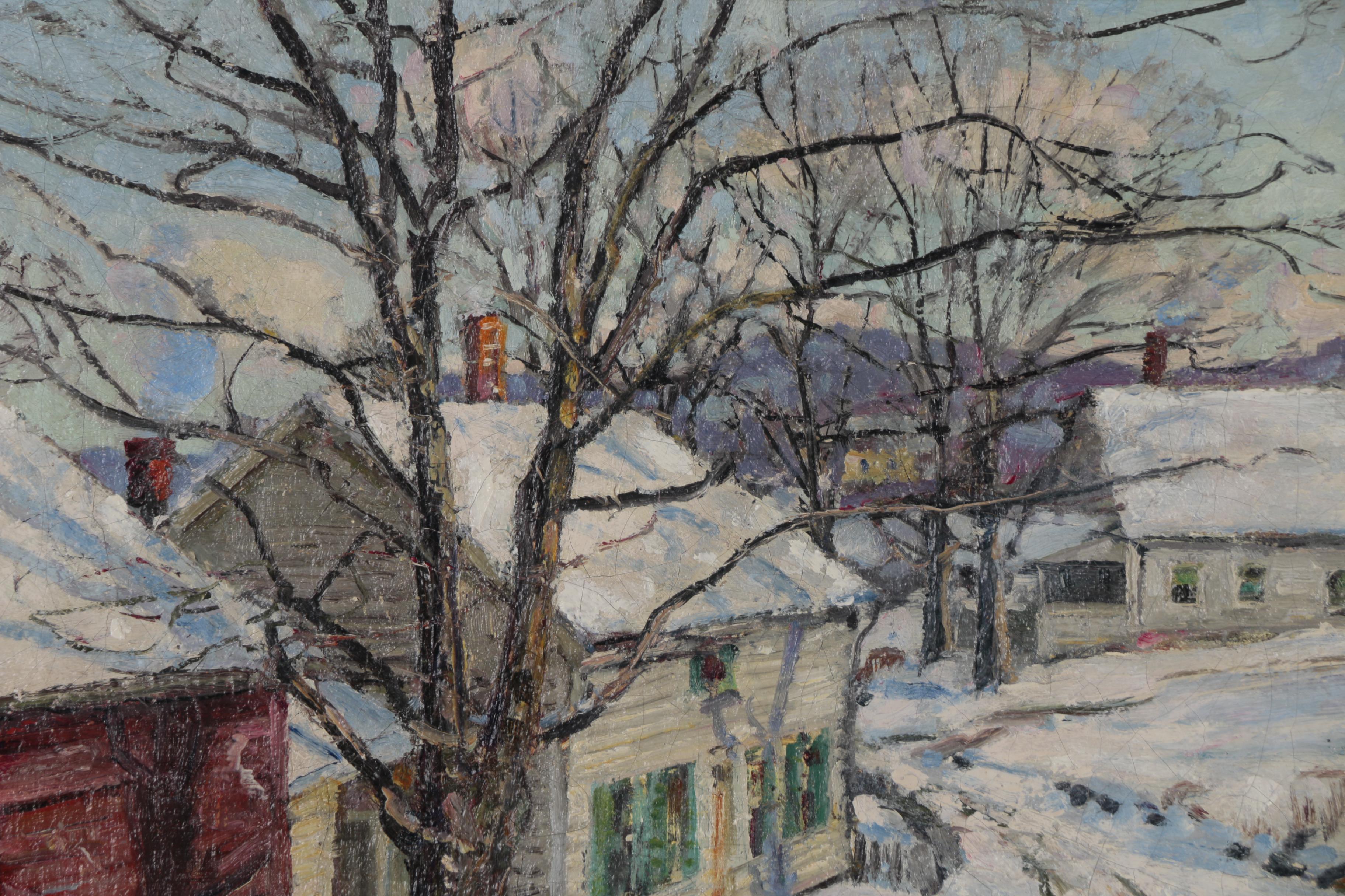 George Gardner Symons Oil Painting "Winter in the Foothills of the ...