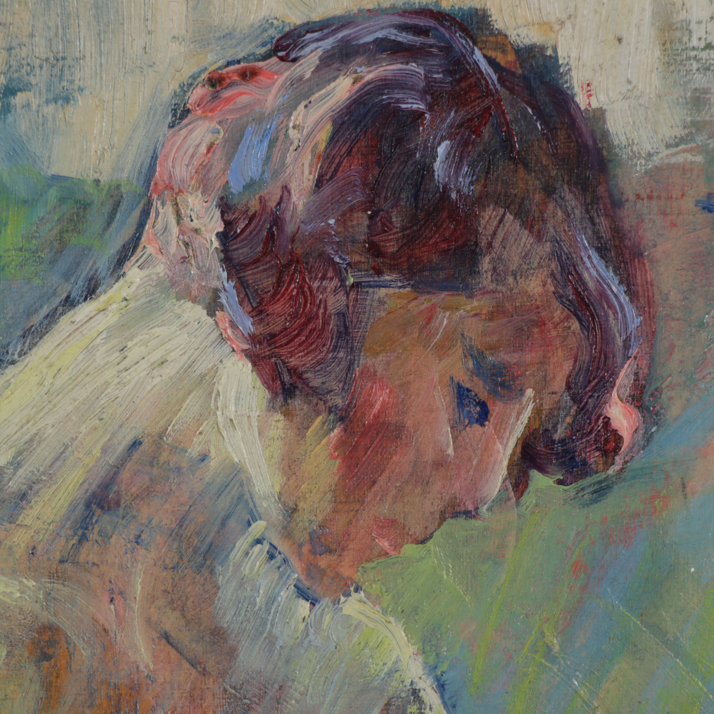 William Malherbe Post Impressionist Figure Painting "Etude de Nu", 1925 ...