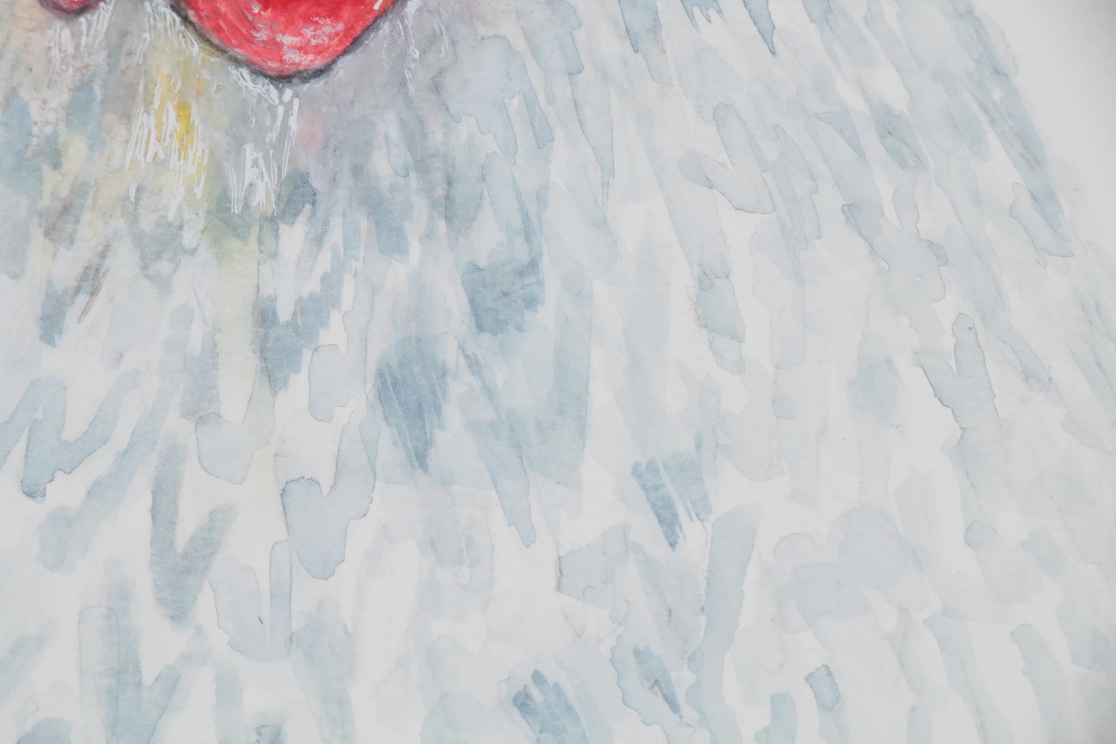 Kenna Matthews Watercolor Painting of Chicken | EBTH