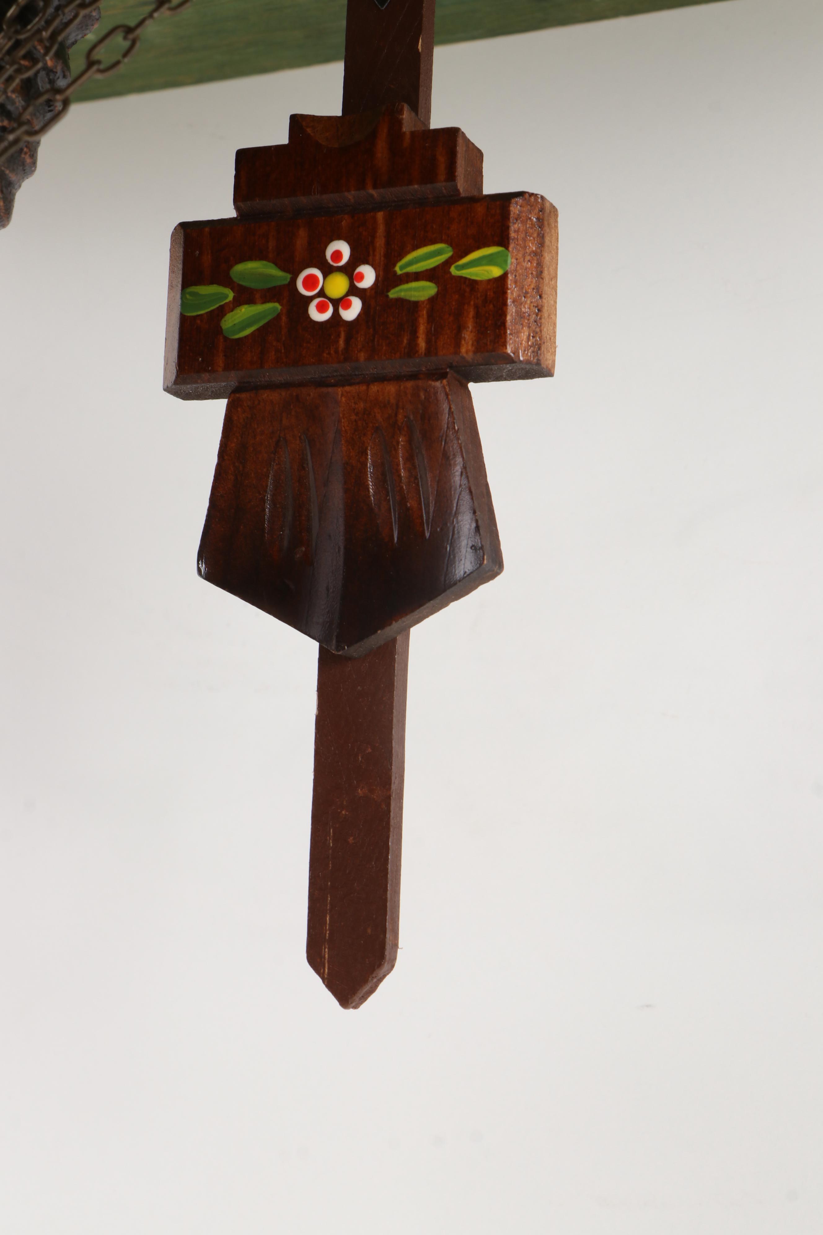 Chalet Cuckoo Clock with Cuendet Swiss Musical Movement, Late 20th ...
