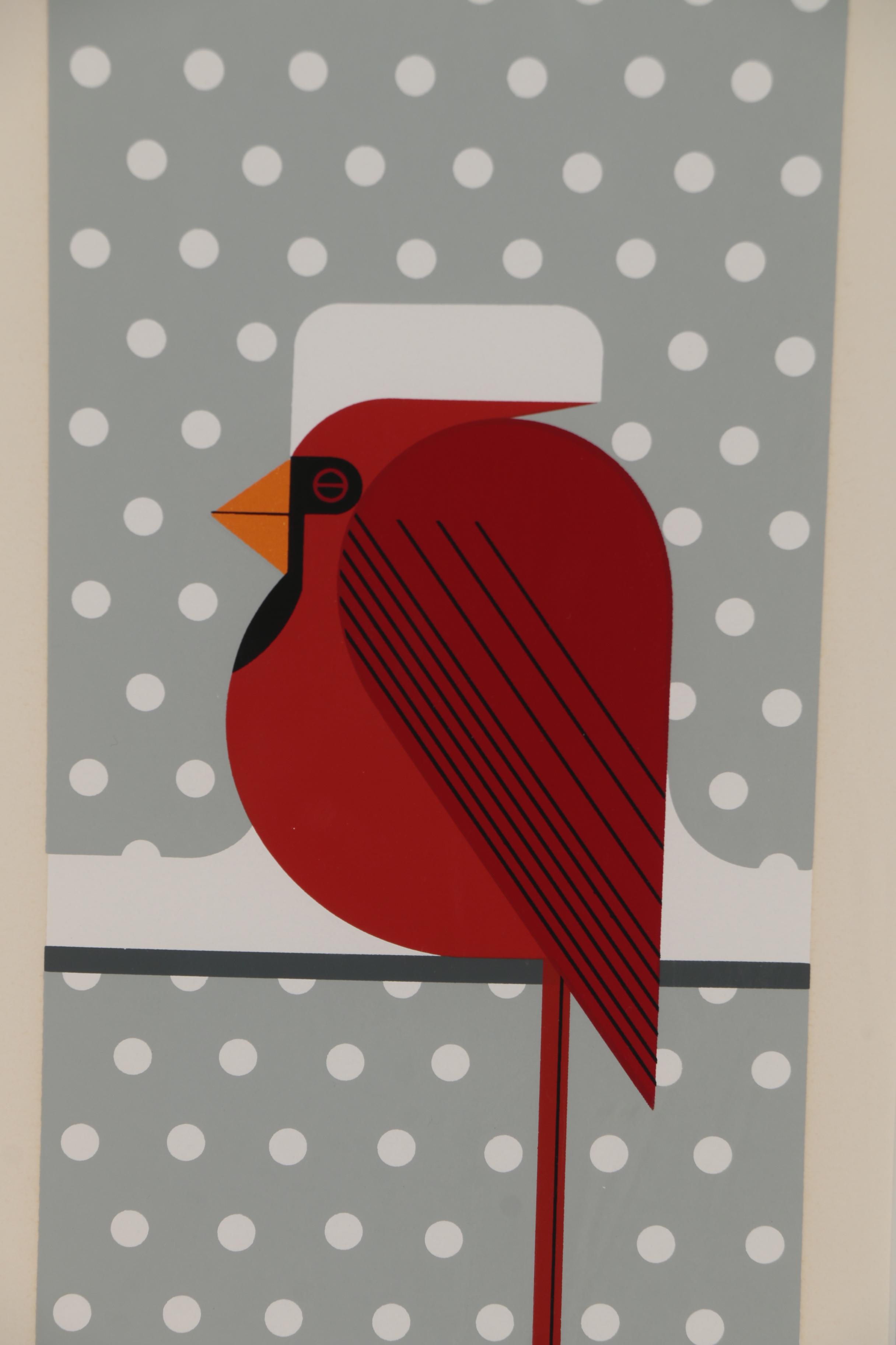 Charley Harper Serigraph "Cool Cardinal," 1974 | EBTH
