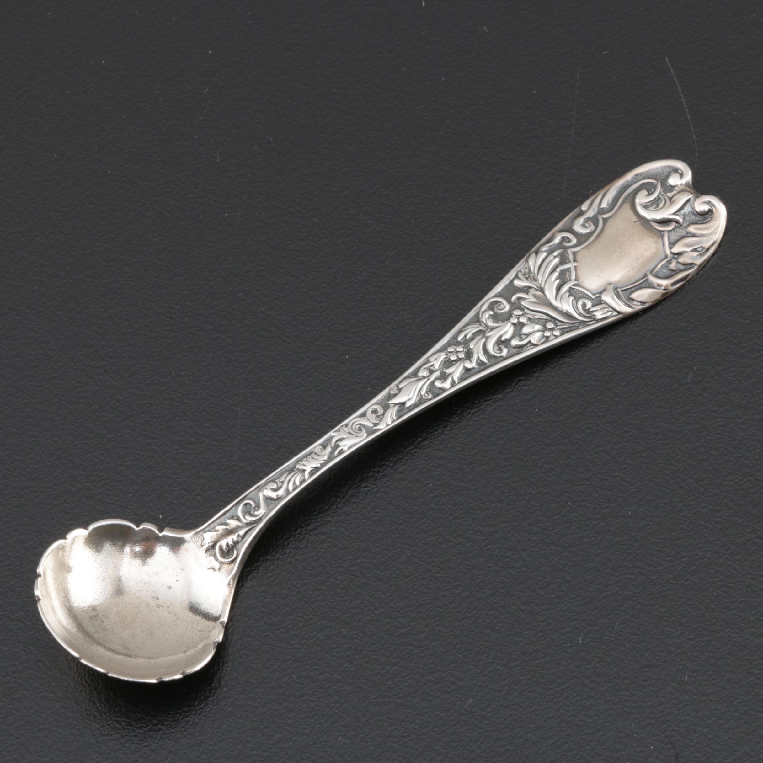 Sterling Silver Master Salt Spoons Including Wallace and J. & W. Moir ...