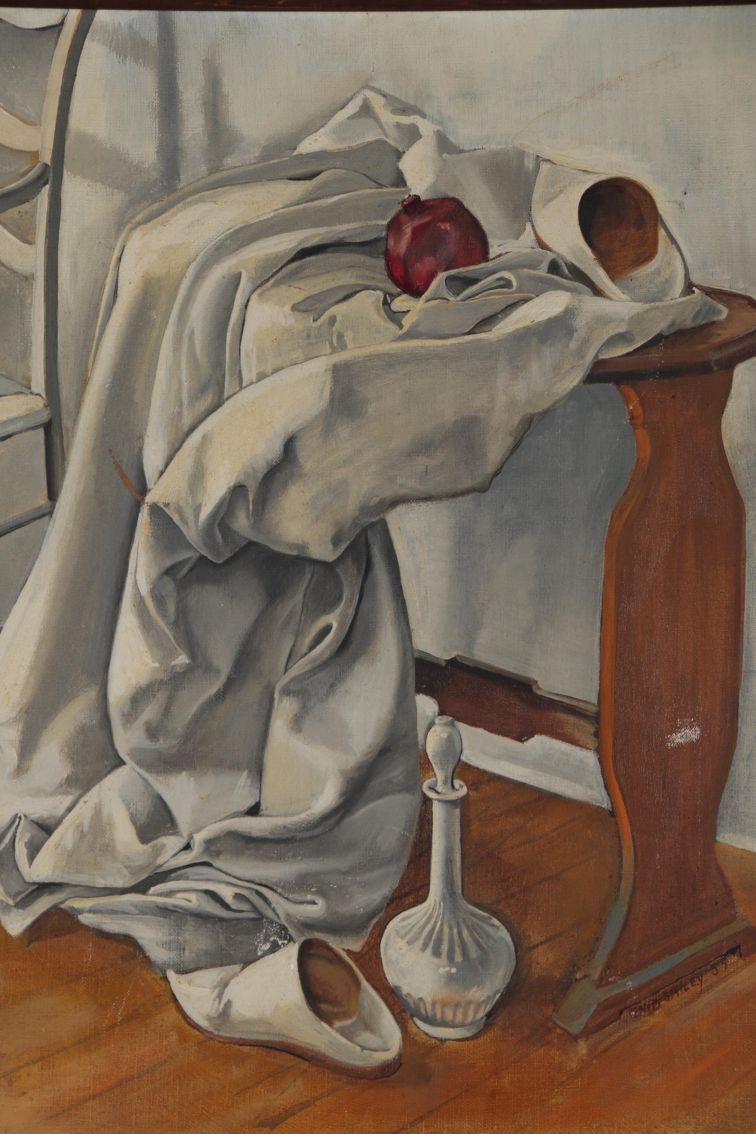 Enid Smiley Oil Painting "Pomegranate Still Life", 1957 | EBTH