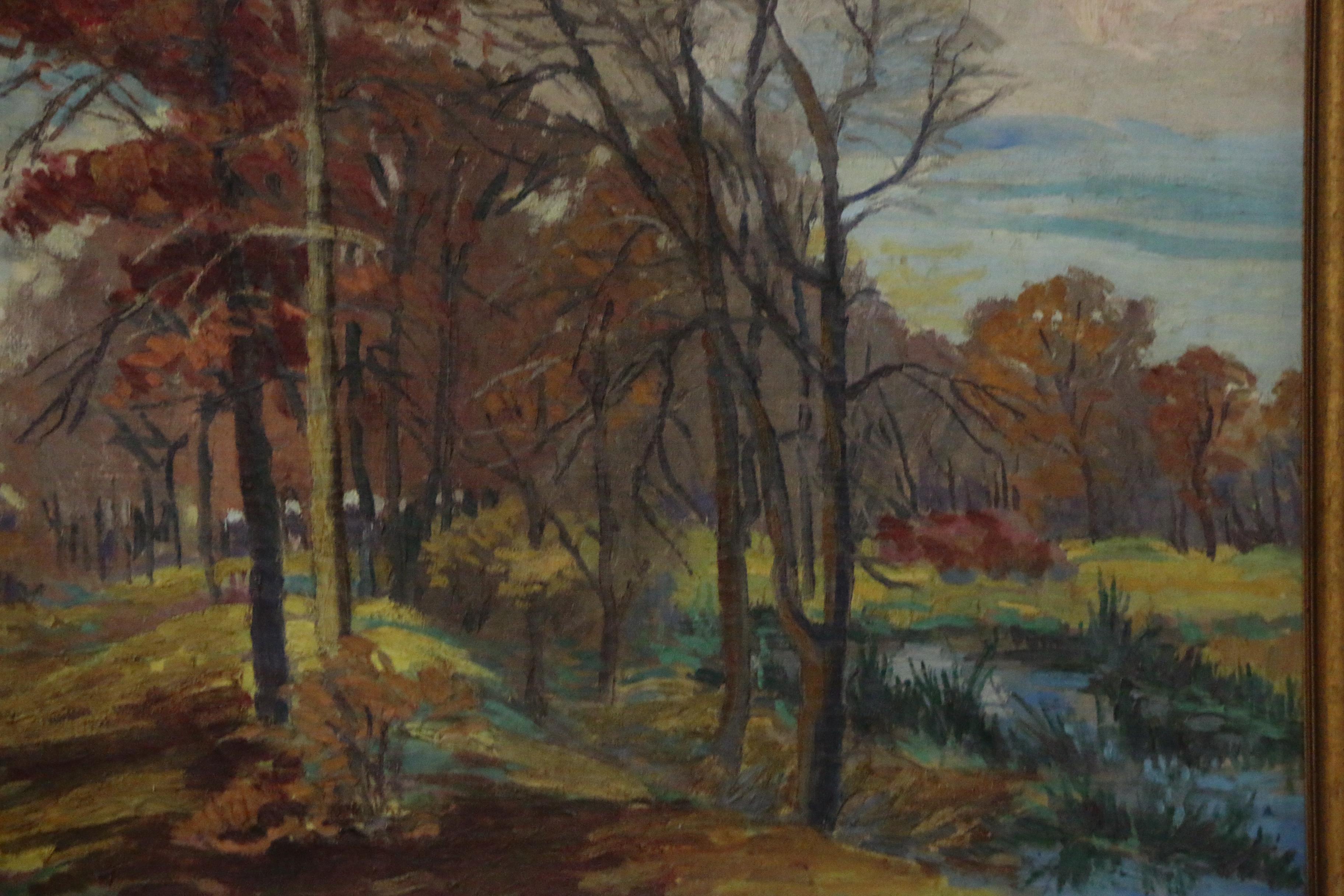 Georgia Leigh Caldwell Landscape Oil Painting, Early 20th Century | EBTH