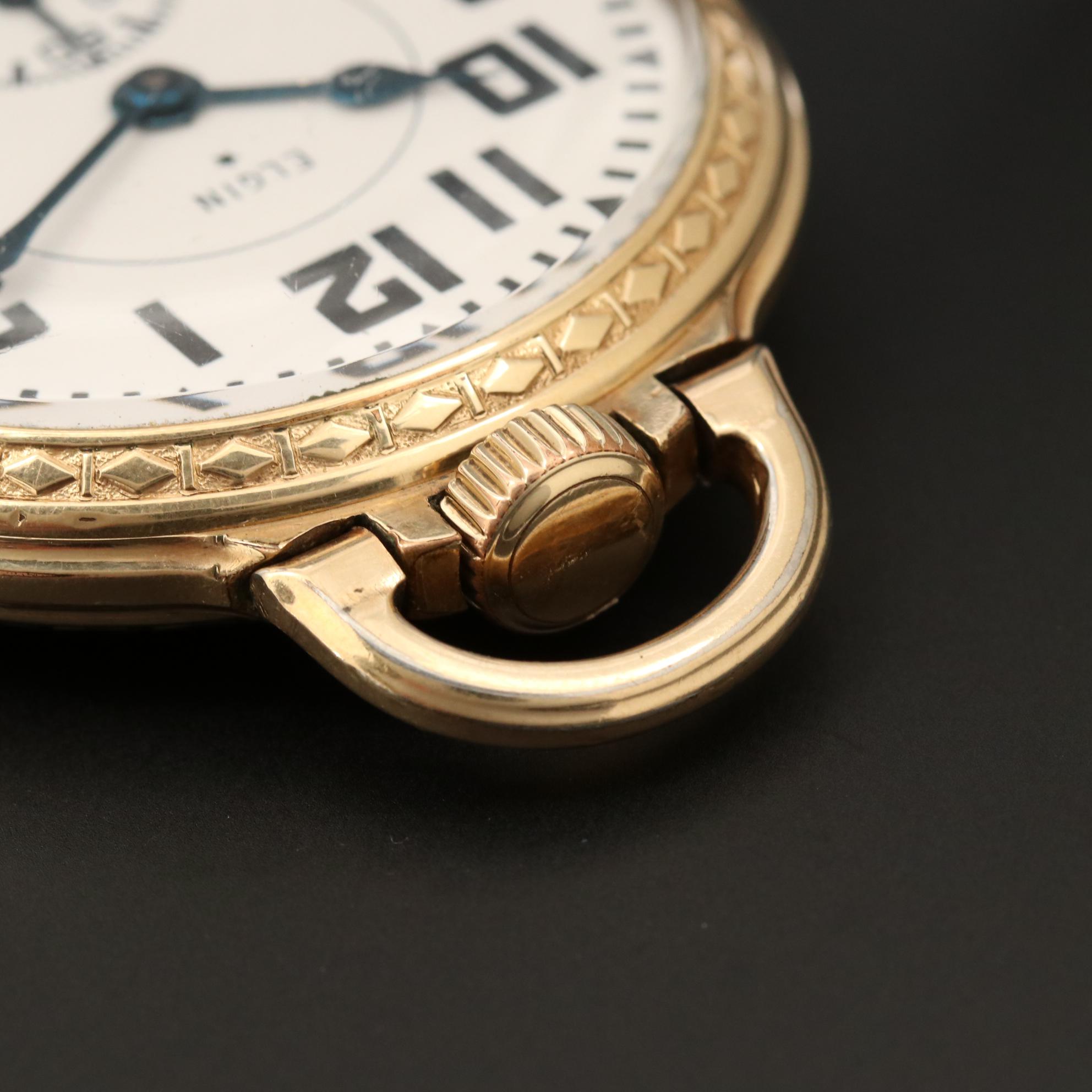 Vintage Elgin Gold Filled Railroad Grade Pocket Watch | EBTH