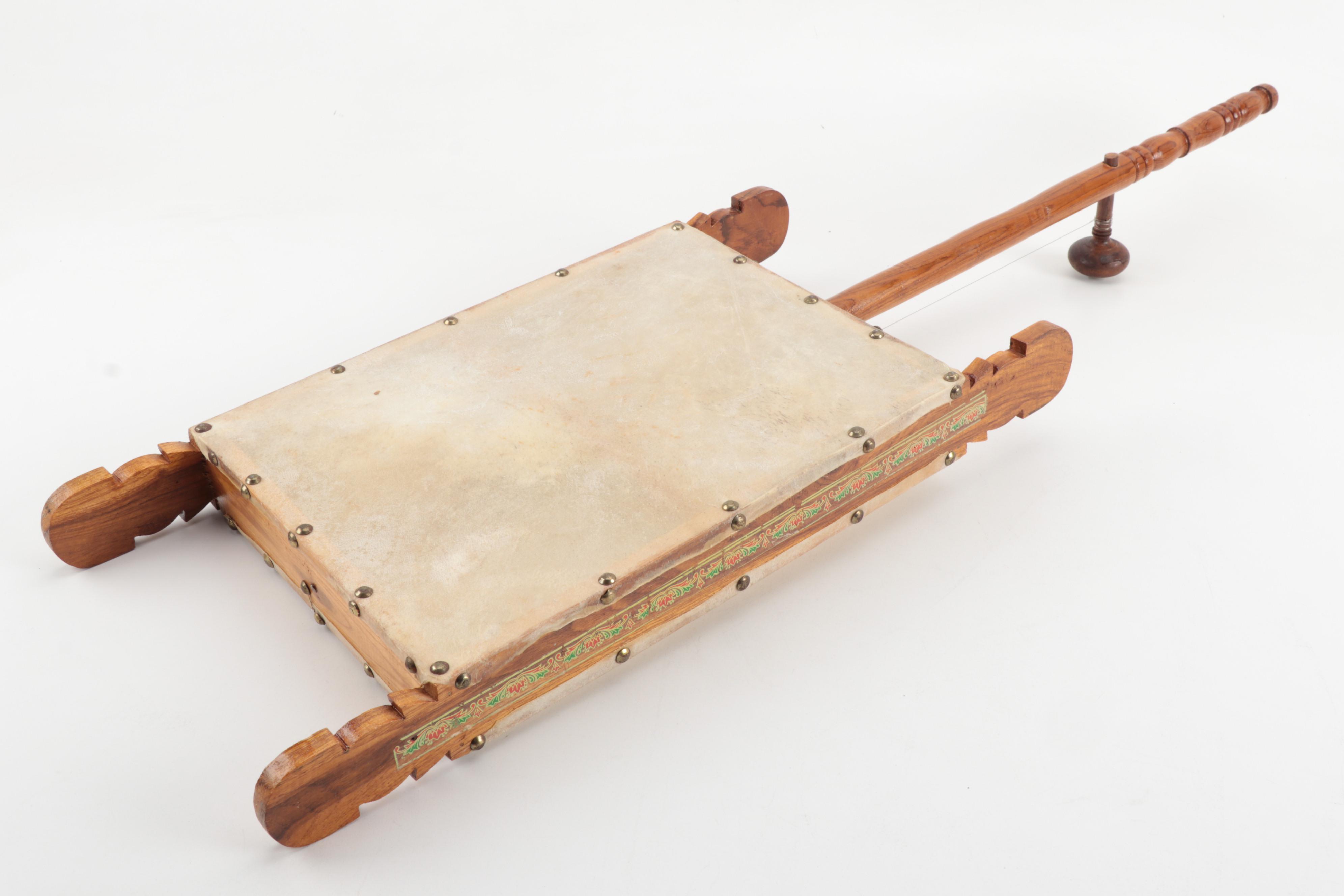 Banjira Rabab Single String Instrument with Goatskin Resonator and Wood ...