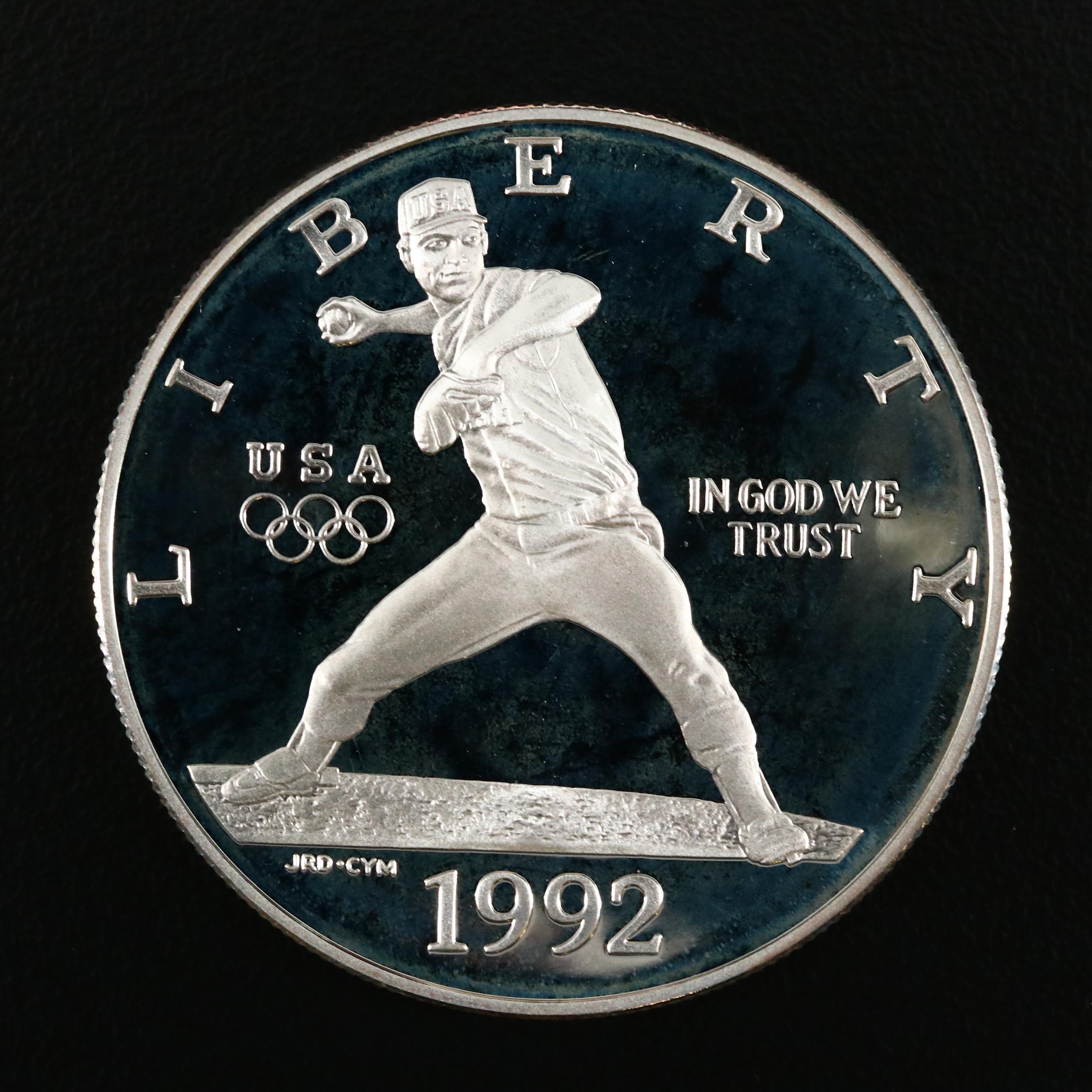 1992-S U.S. Olympic Commemorative Two Coin Proof Set | EBTH