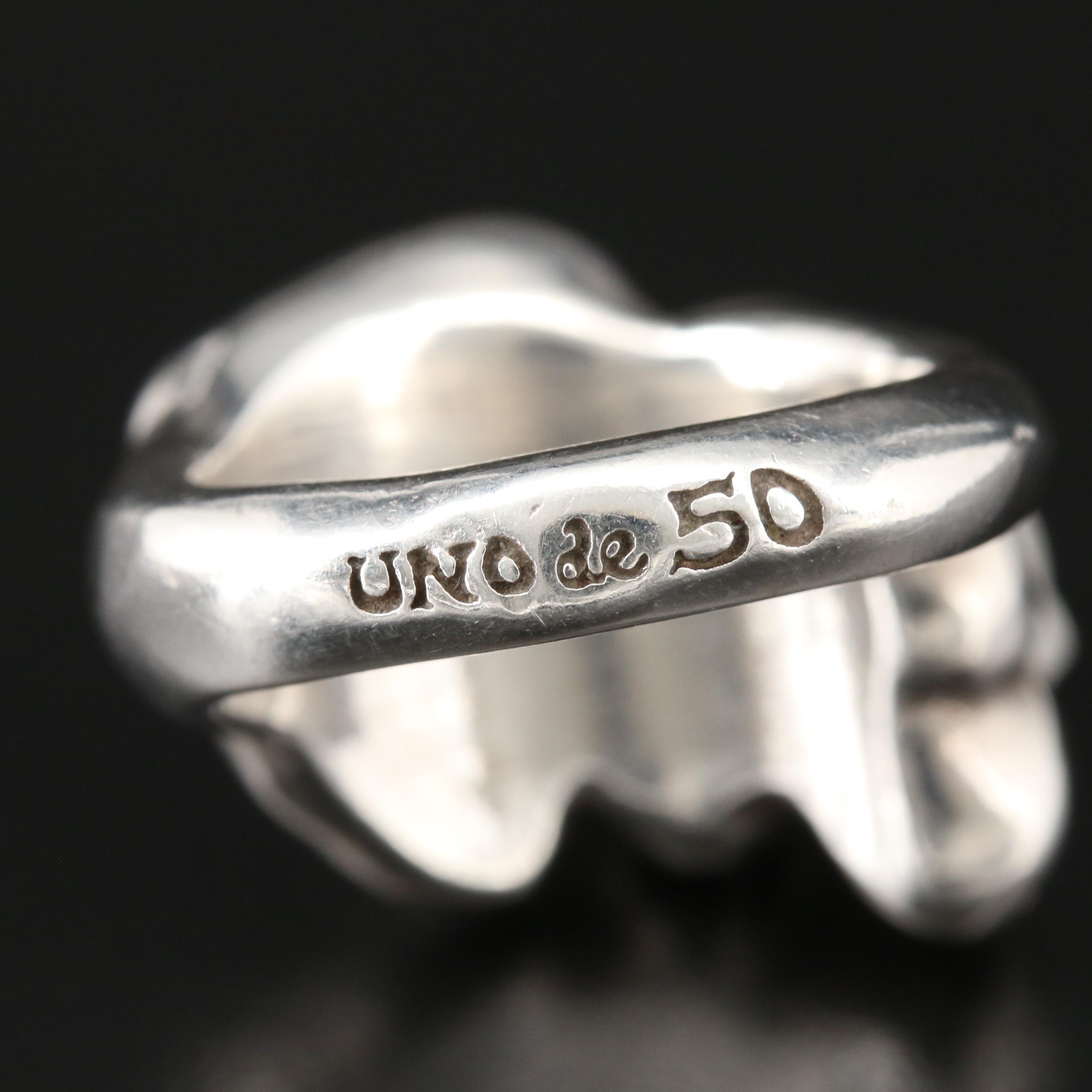 Uno de 50 Sterling Silver Foliate Ring | EBTH