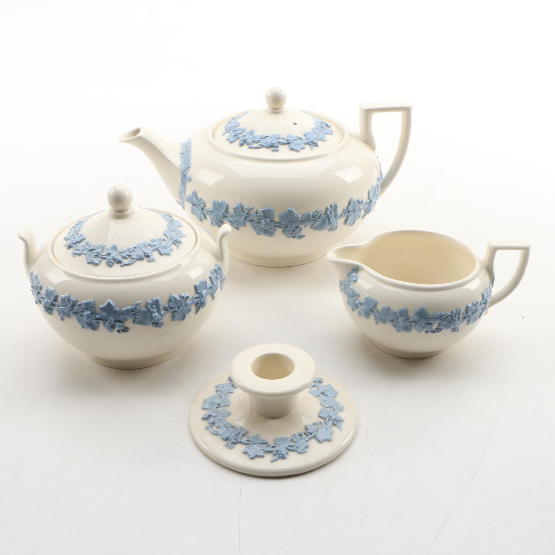 Wedgwood Markings Embossed Queen Ware