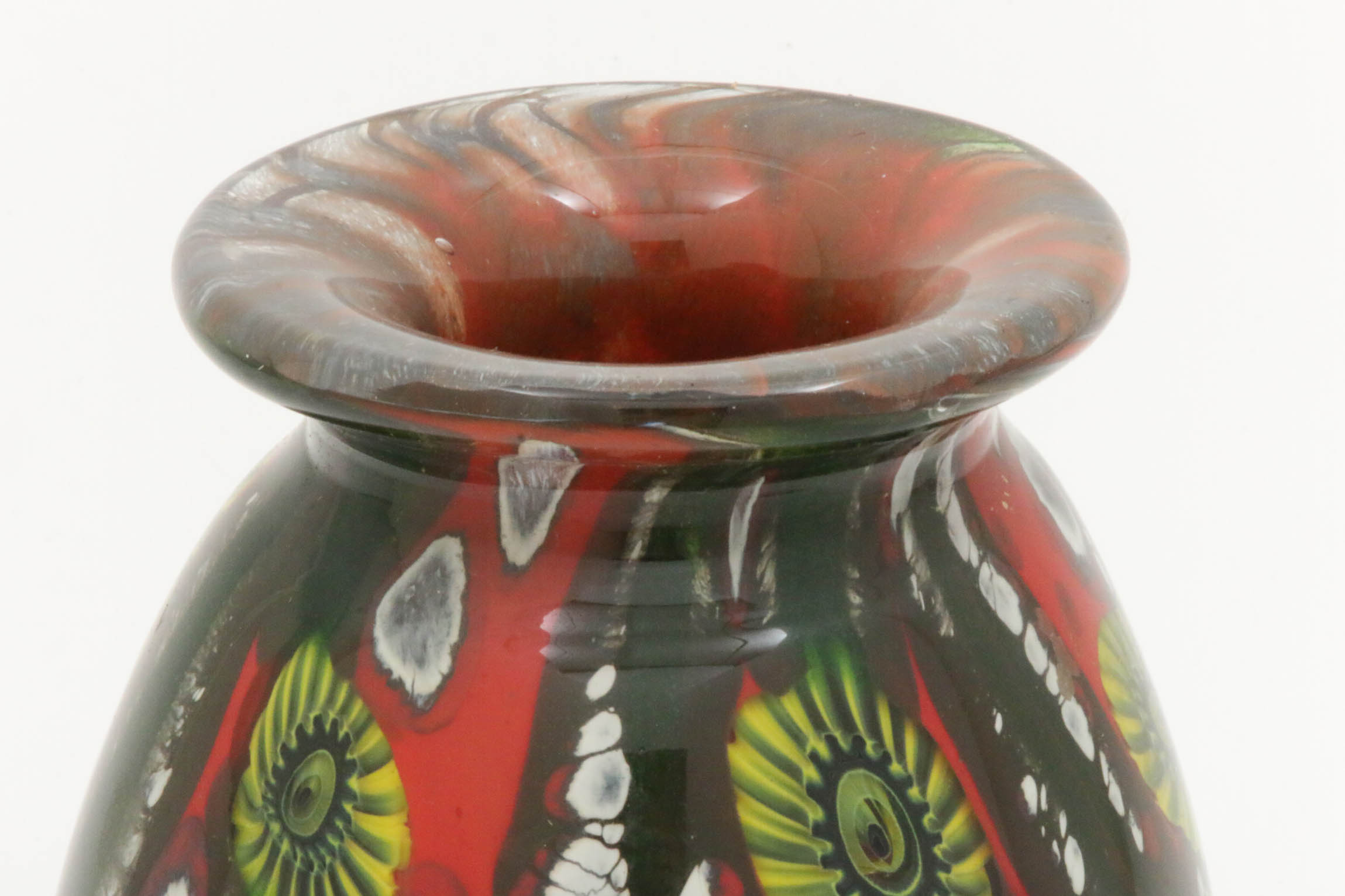 Robert Eickholt Iridescent Art Glass Vase "Seascape", 2004 | EBTH