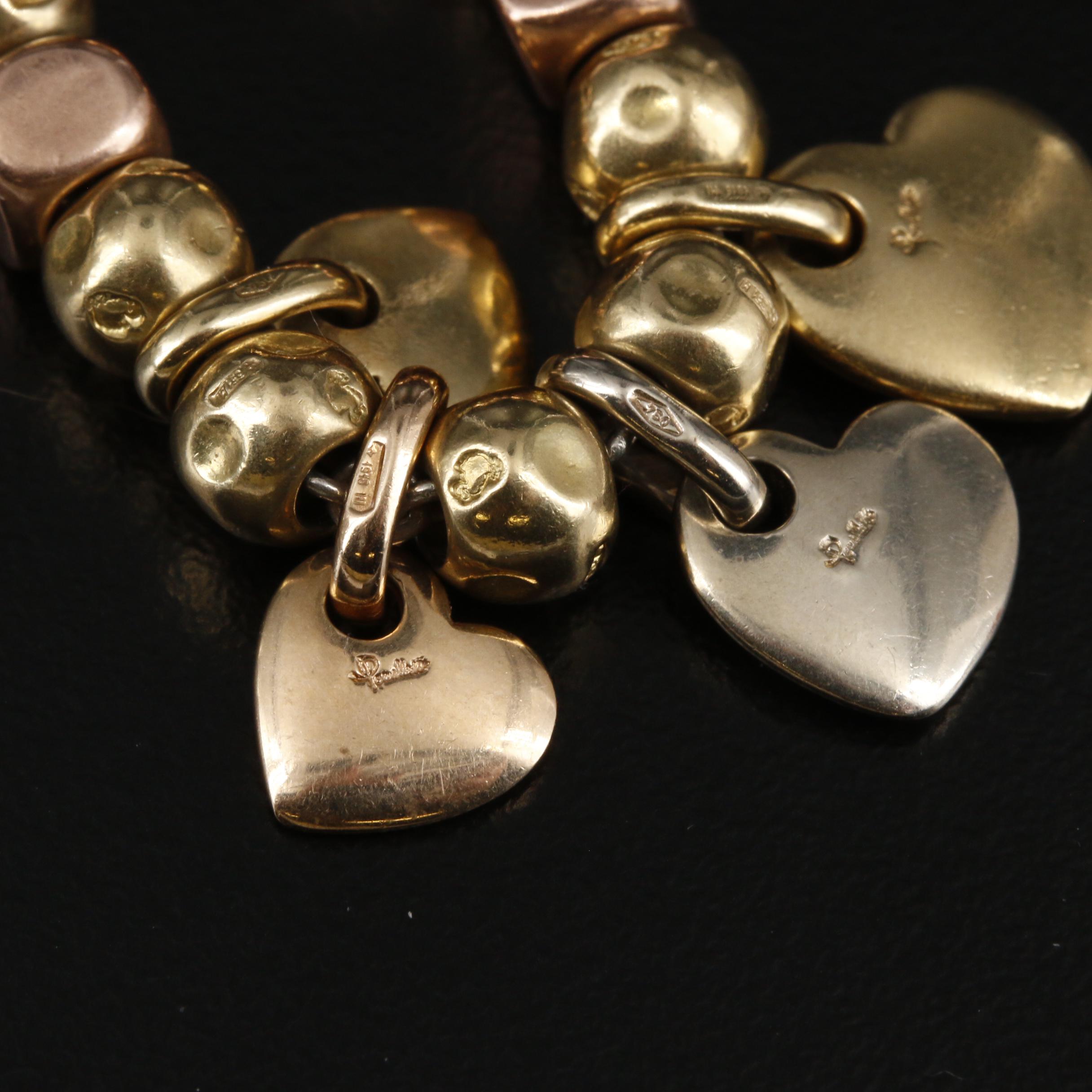 Dodo by Pomellato Sterling, 18K Yellow, Rose and White Gold Necklace | EBTH