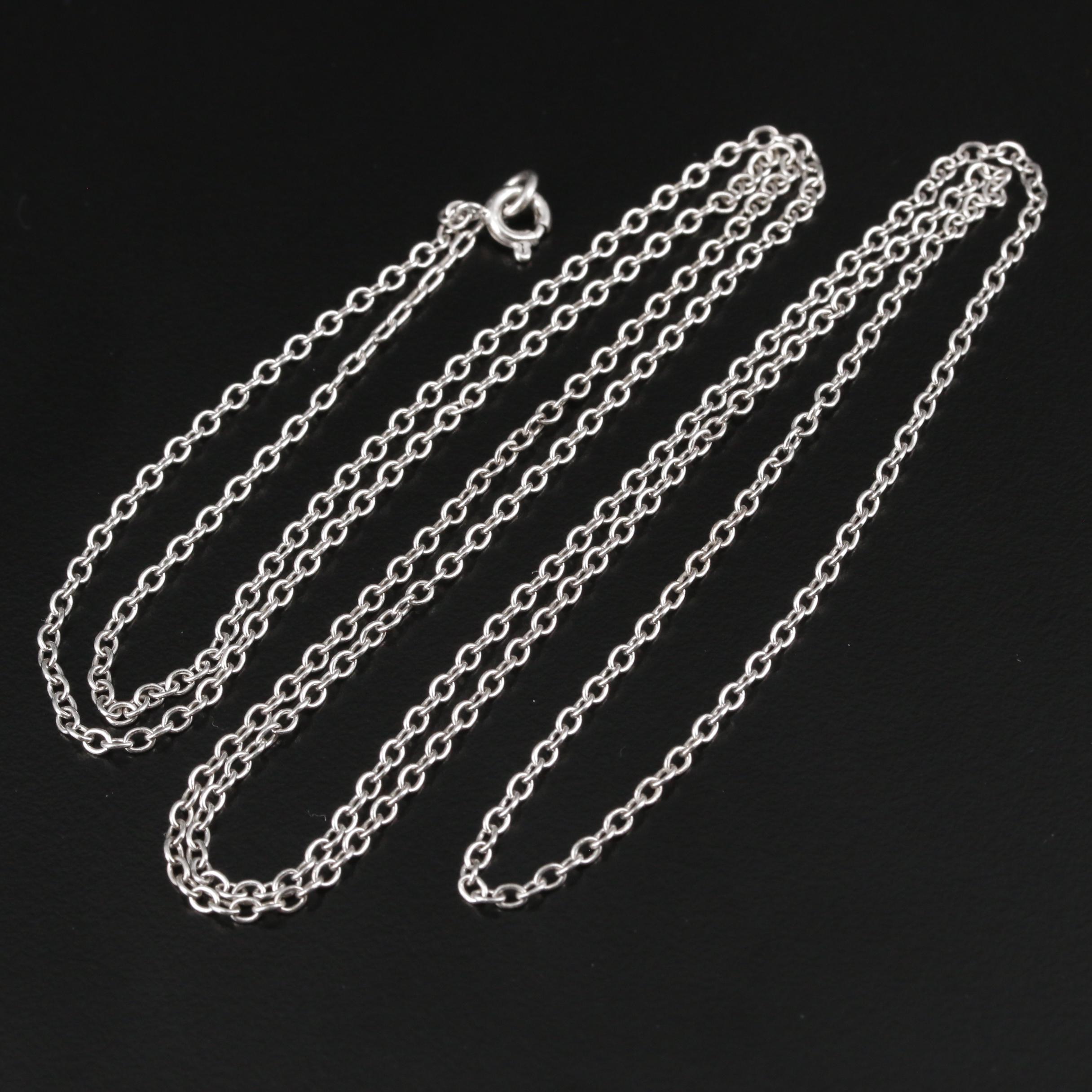 Sterling Silver Cable Link Chain | EBTH