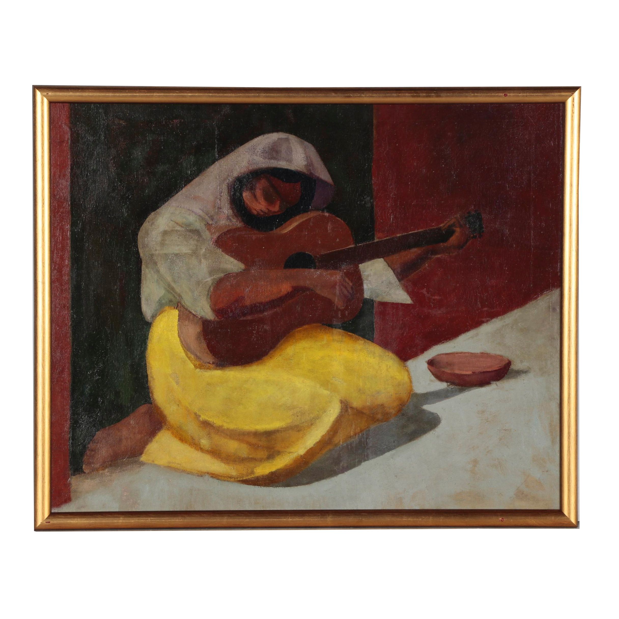 Edgar Yaeger Figural Oil Painting, Late 20th Century | EBTH