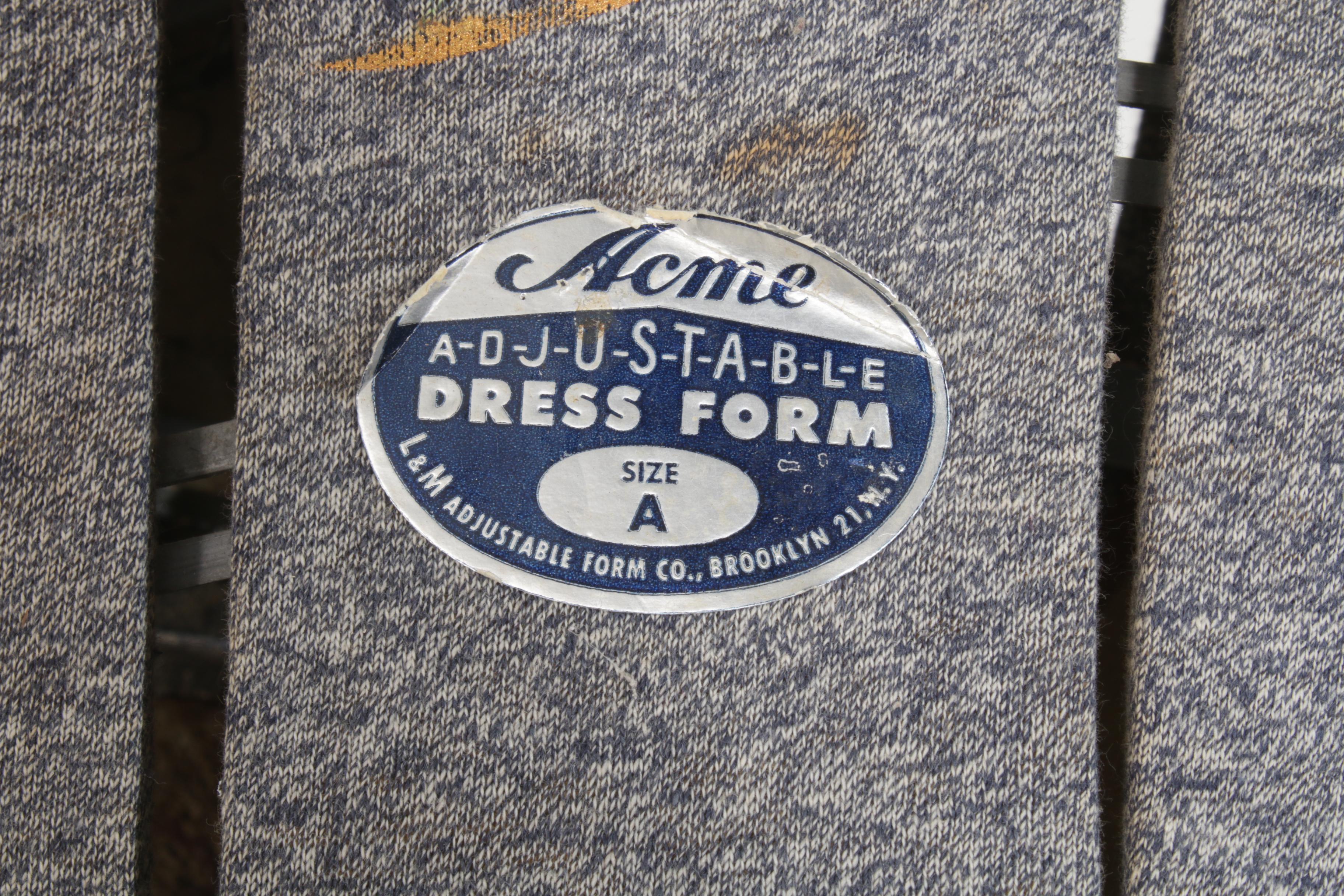 Acme Adjustable "Size A" and Stylized Metal Dress Forms | EBTH