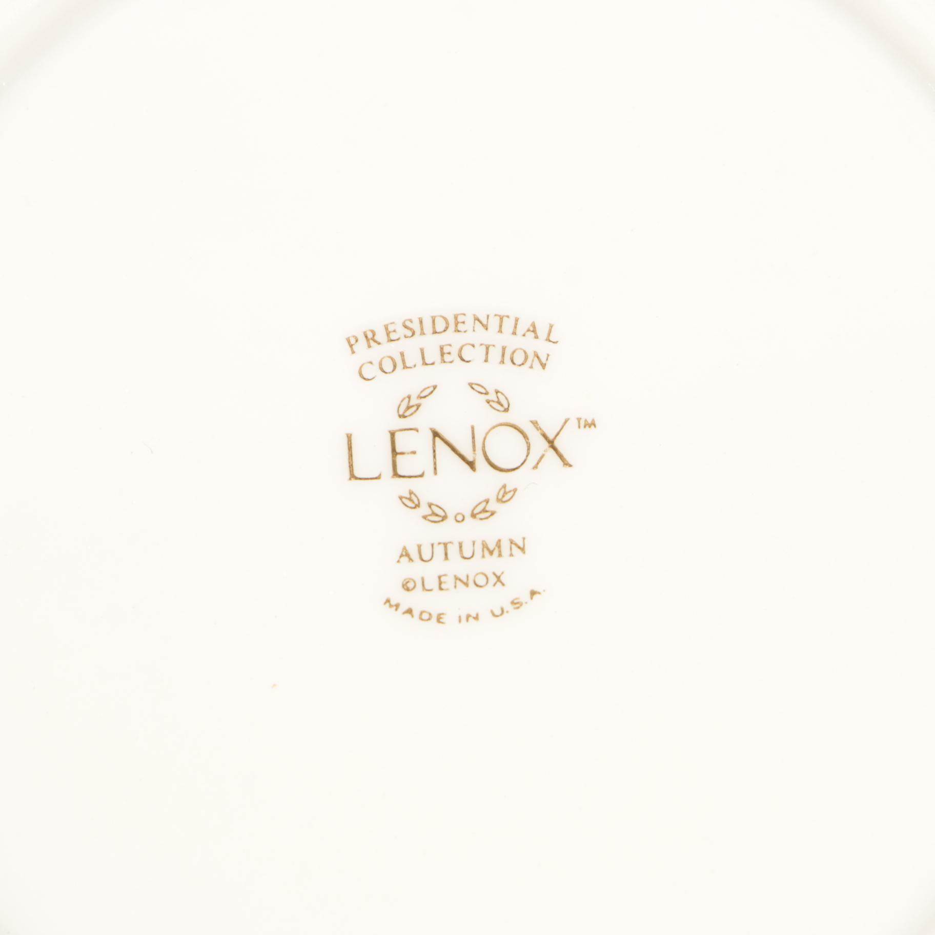 Lenox "Autumn" Presidential Collection Porcelain Dinnerware | EBTH