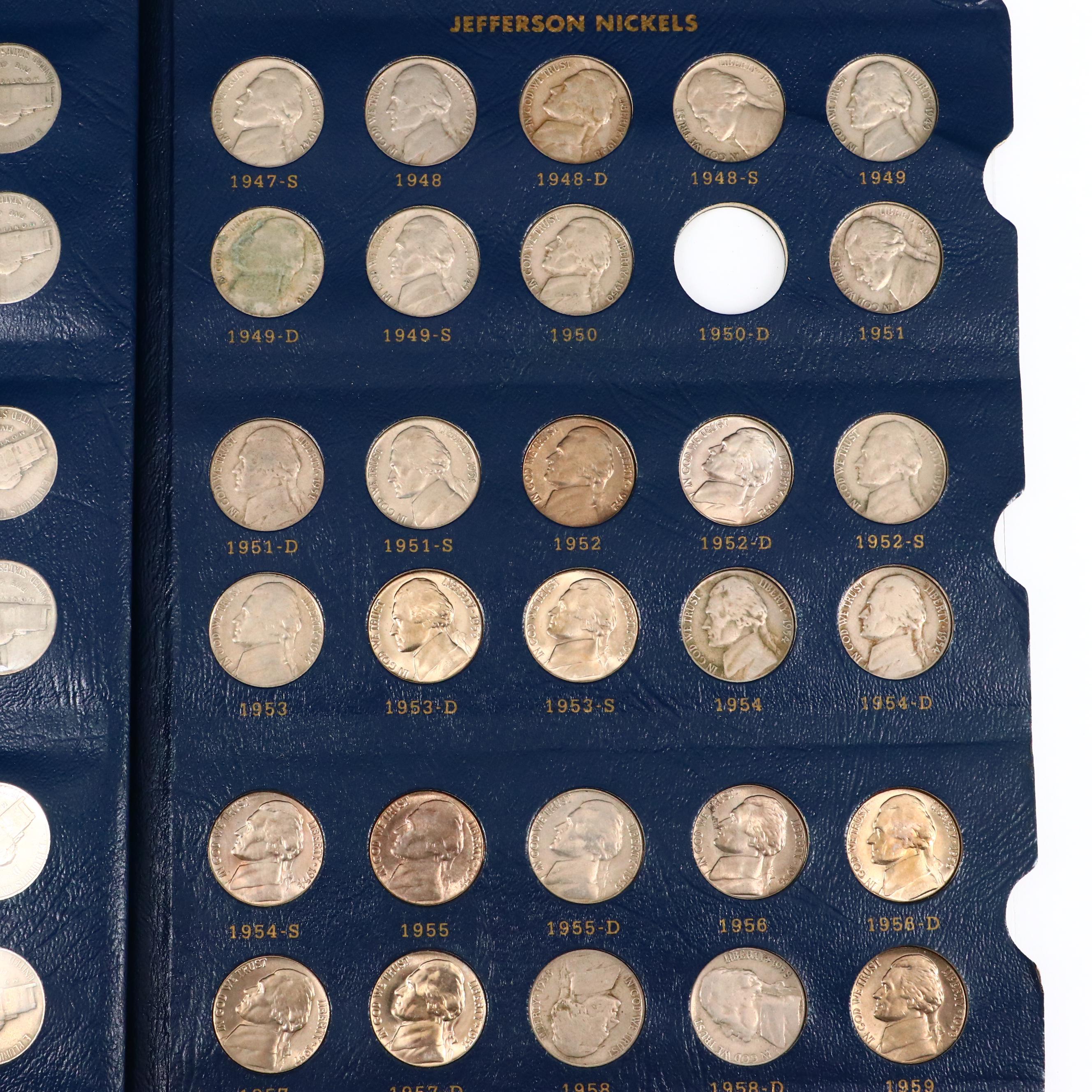 Whitman Binder of Jefferson Nickels, 1938 to 2019 | EBTH