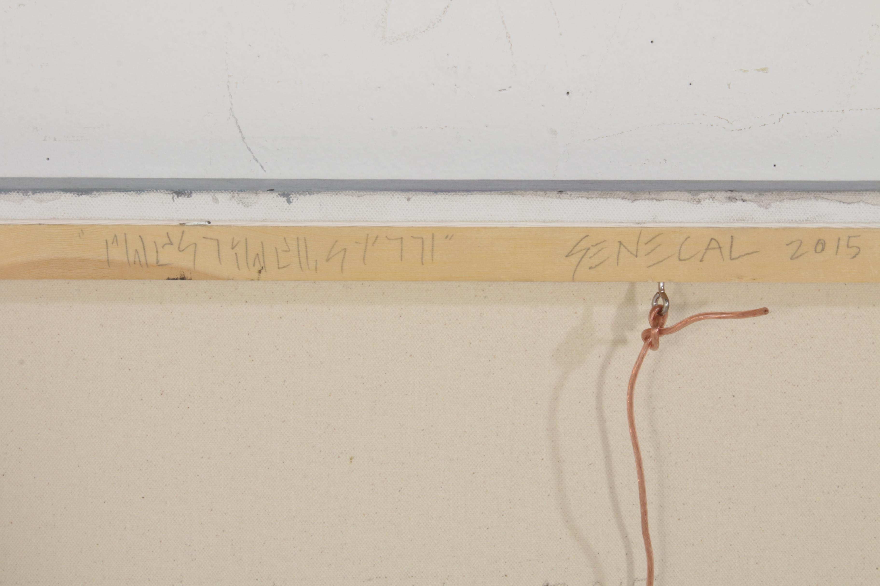 David Senecal Abstract Landscape Mixed Media Painting Triptych | EBTH