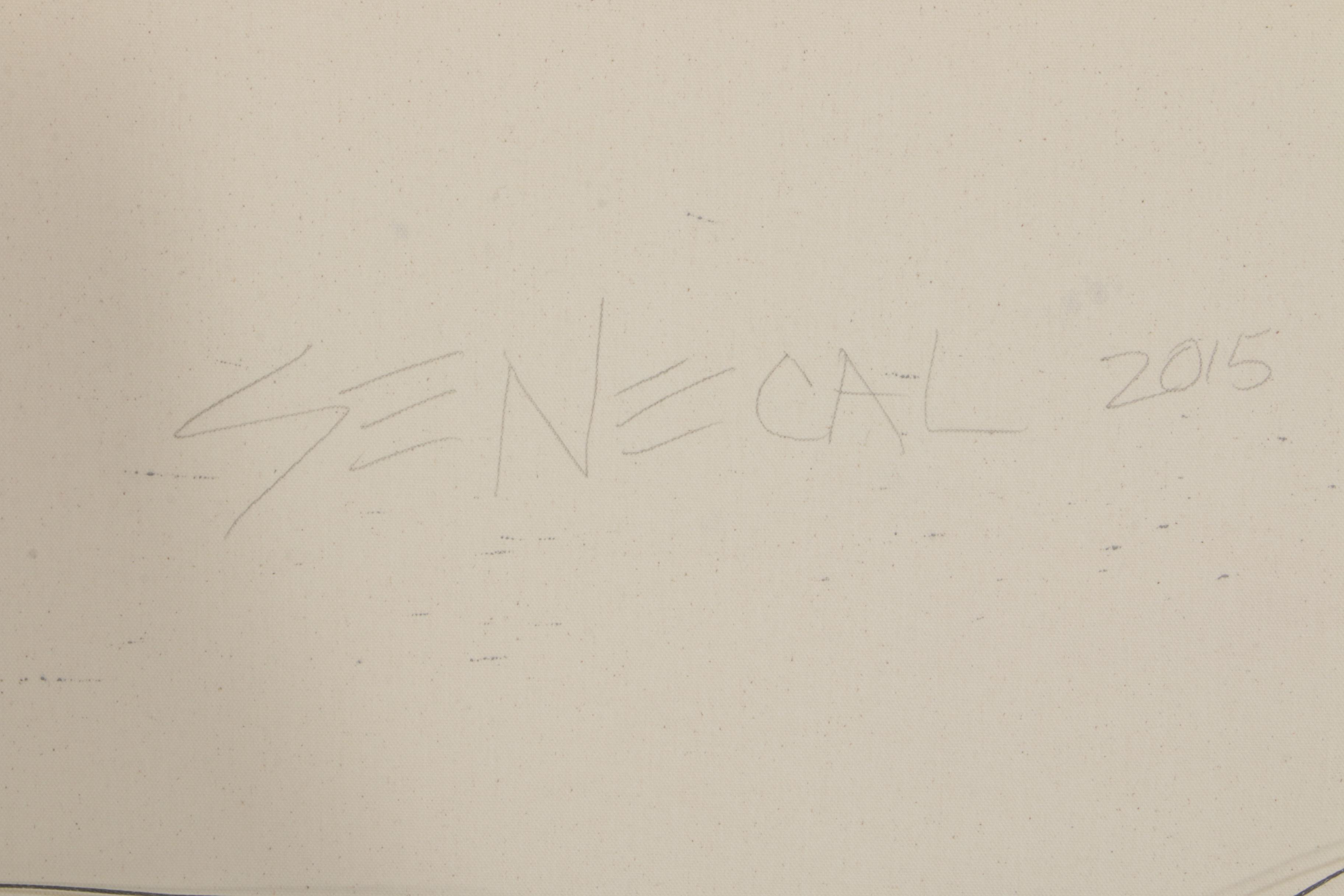 David Senecal Abstract Landscape Mixed Media Painting Triptych | EBTH