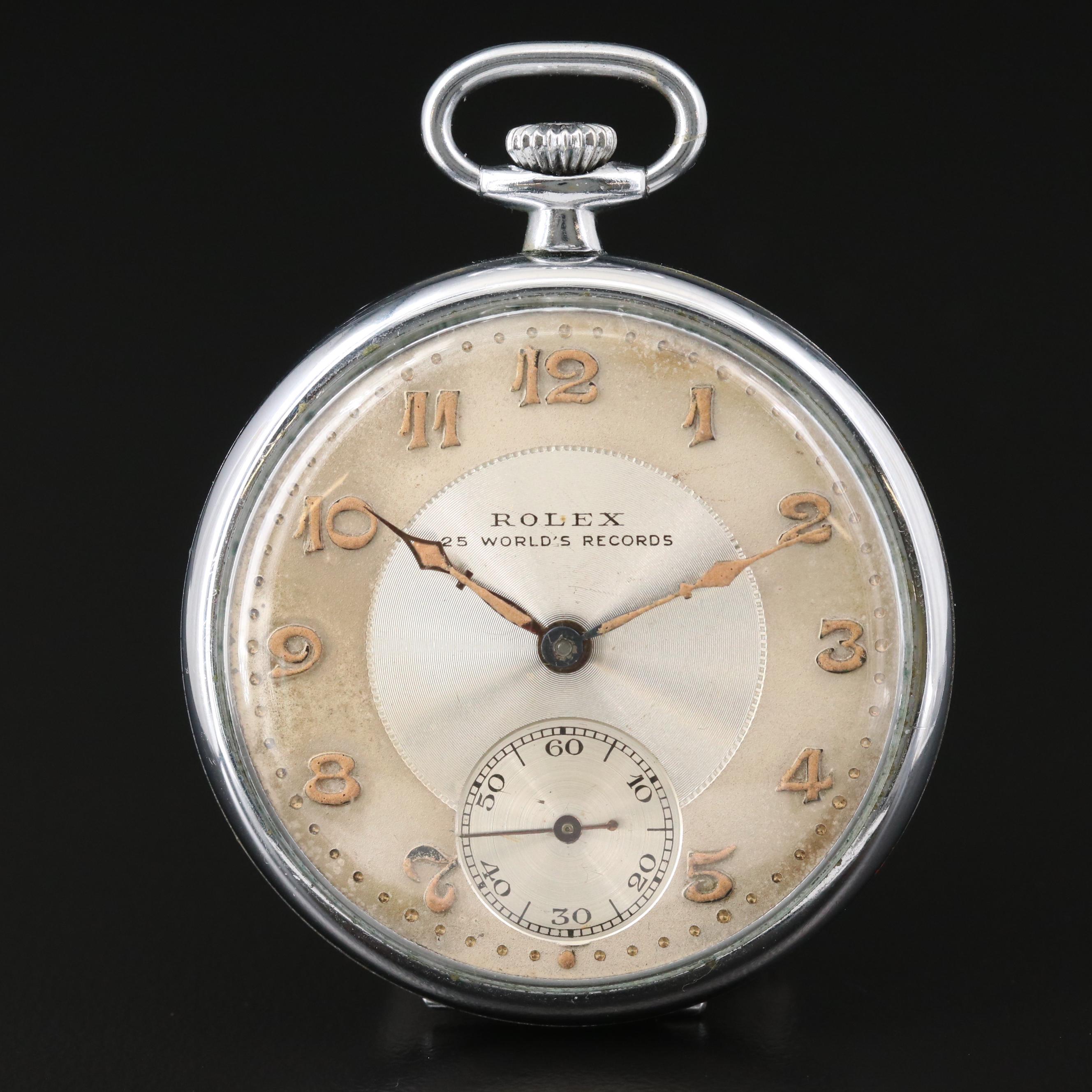 Antique Rolex Open Face Pocket Watch | EBTH