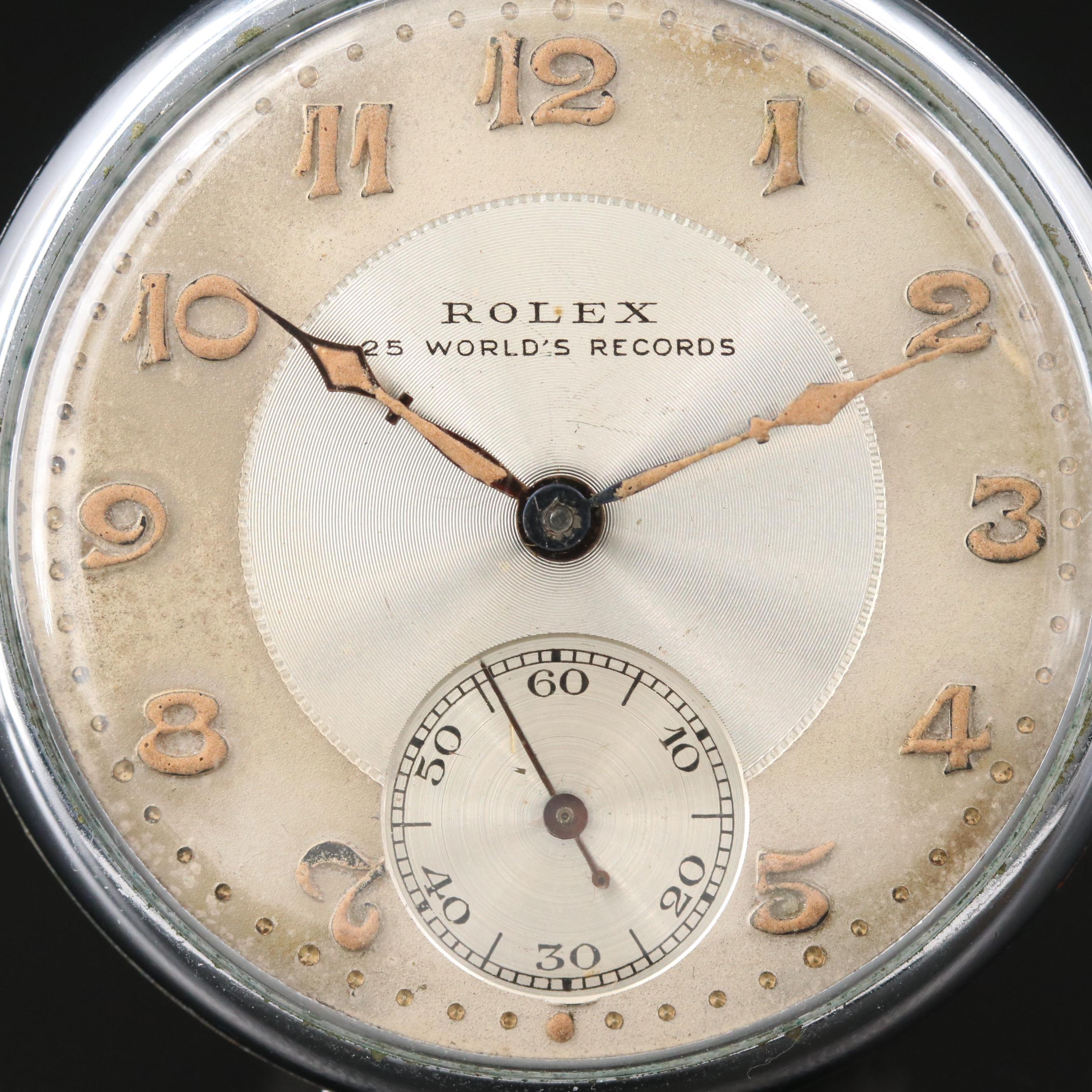 Antique Rolex Open Face Pocket Watch | EBTH