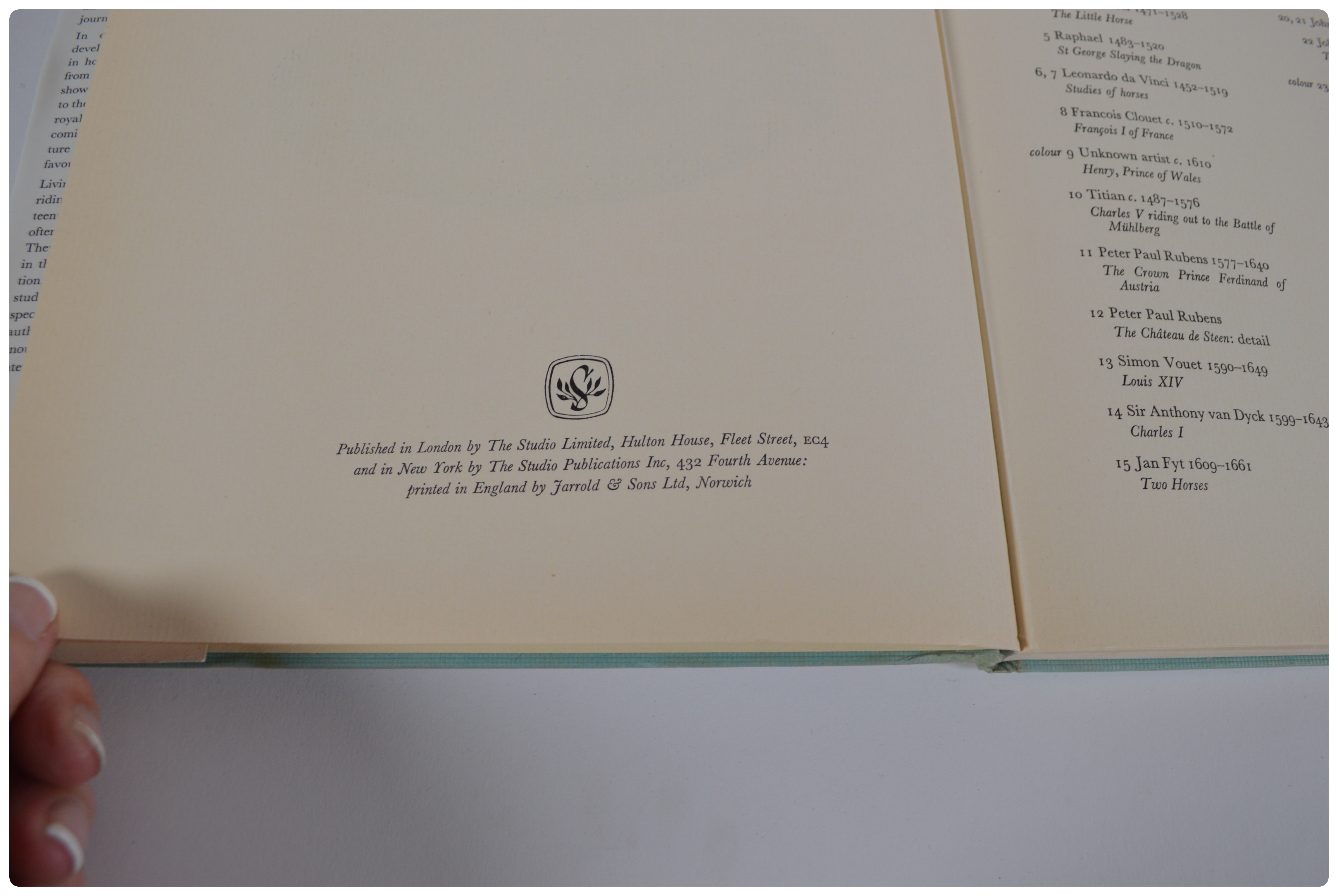 First Edition "The Horse in Art" by David Livingstone-Learmonth, 1958 ...