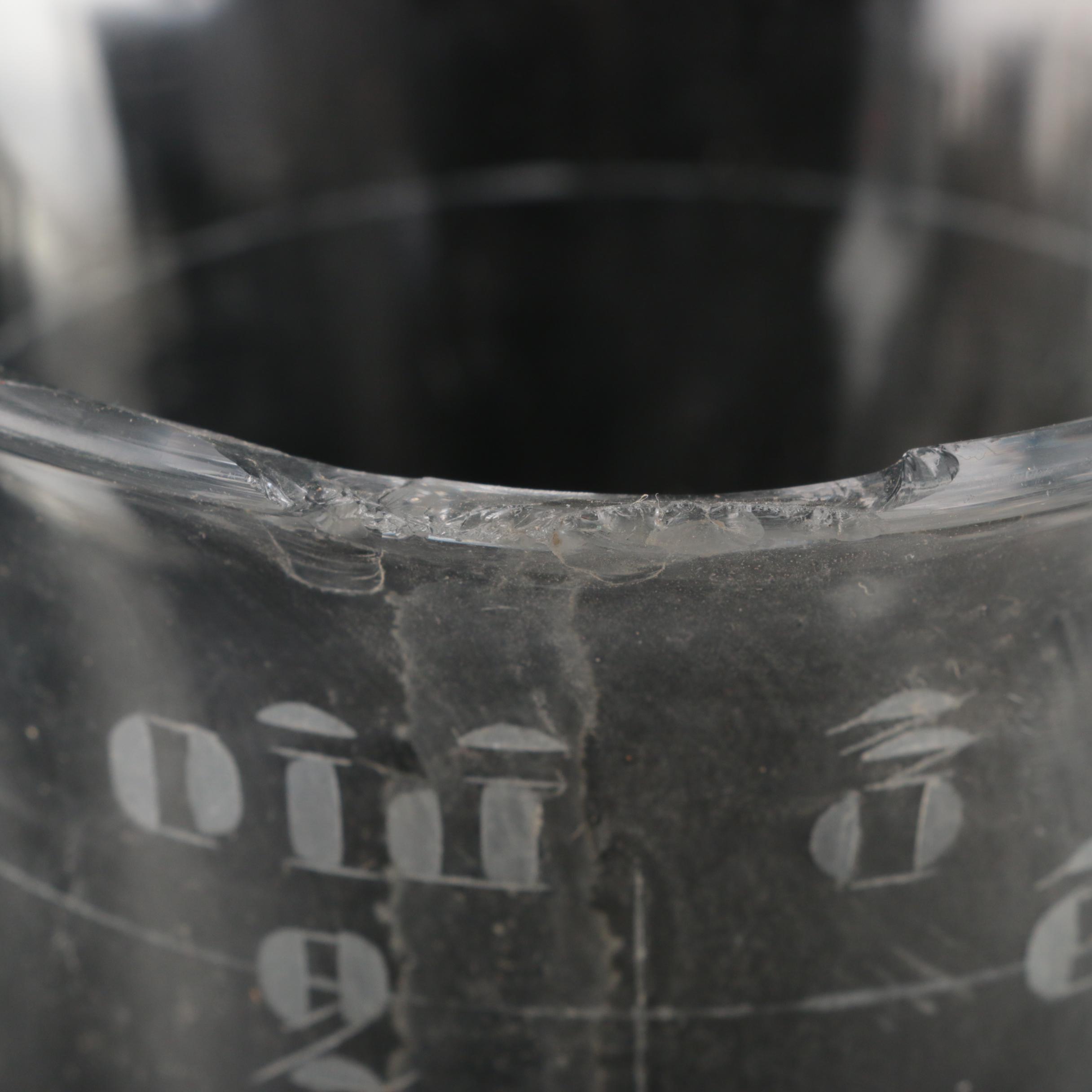 Apothecary Footed Graduated Glass Beakers, Vintage | EBTH